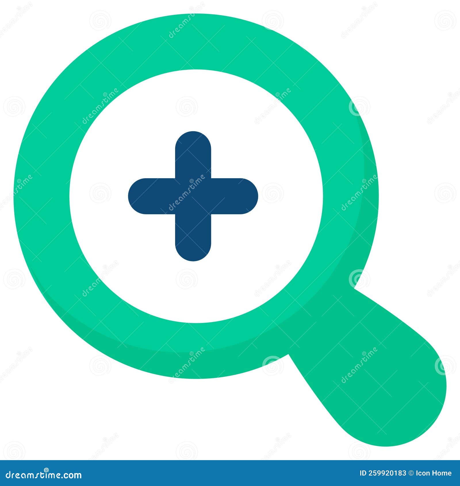 Zoom in Flat Icon , Photography and Digital Art Flat Vector Icon Stock ...