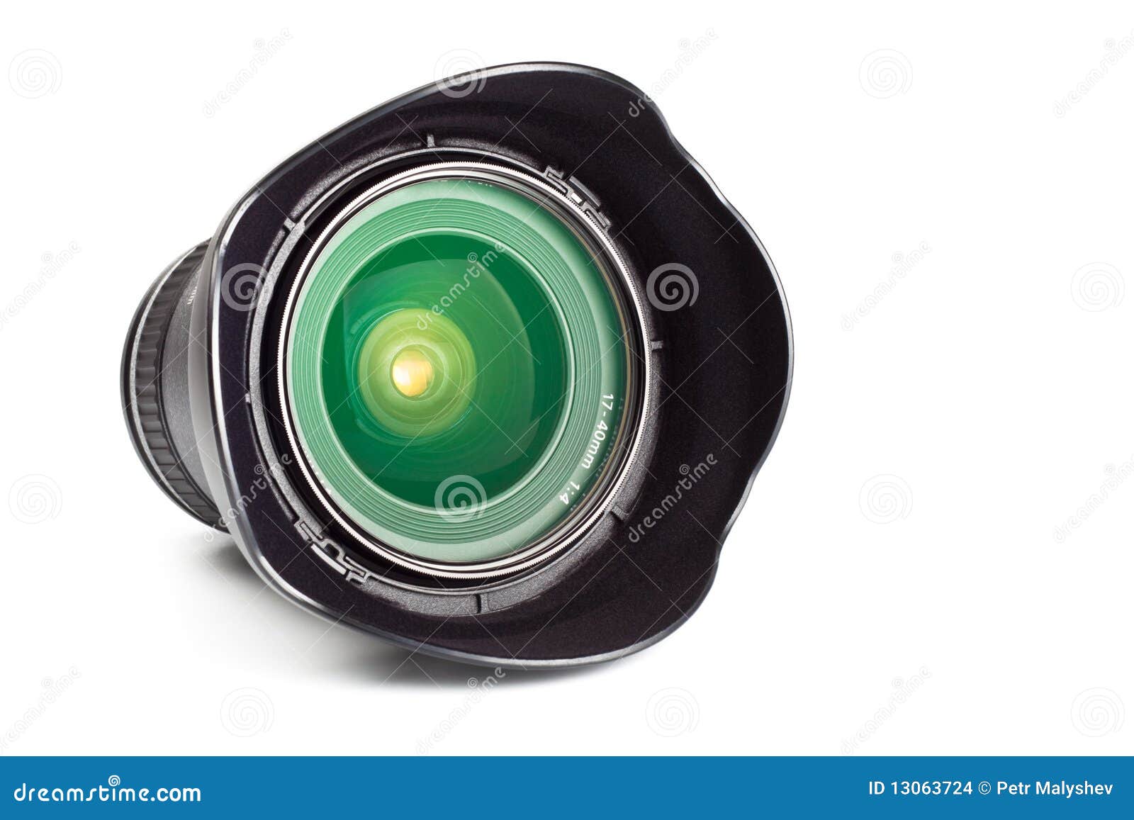 Zoom Grand-angulaire Avec Le Capot Photo stock - Image du copie ...