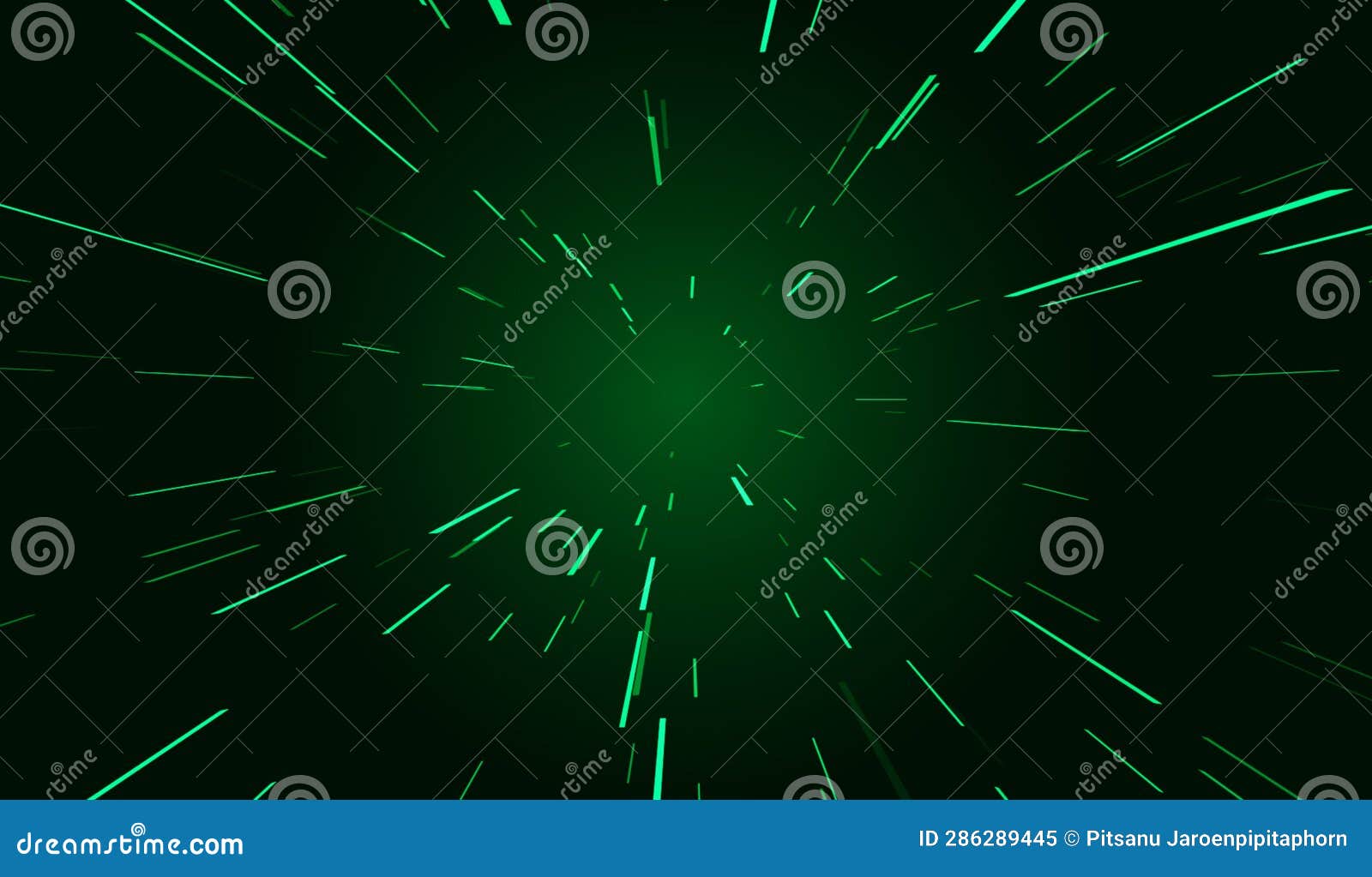 Zoom Green Speed Line Anime on Green Background for Comic Stock ...