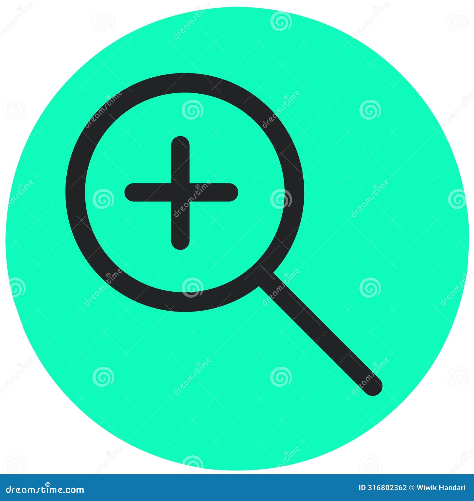 Zoom in Icon on Base, Web and Mobile, Zoom Sign Vector Graphics Stock ...