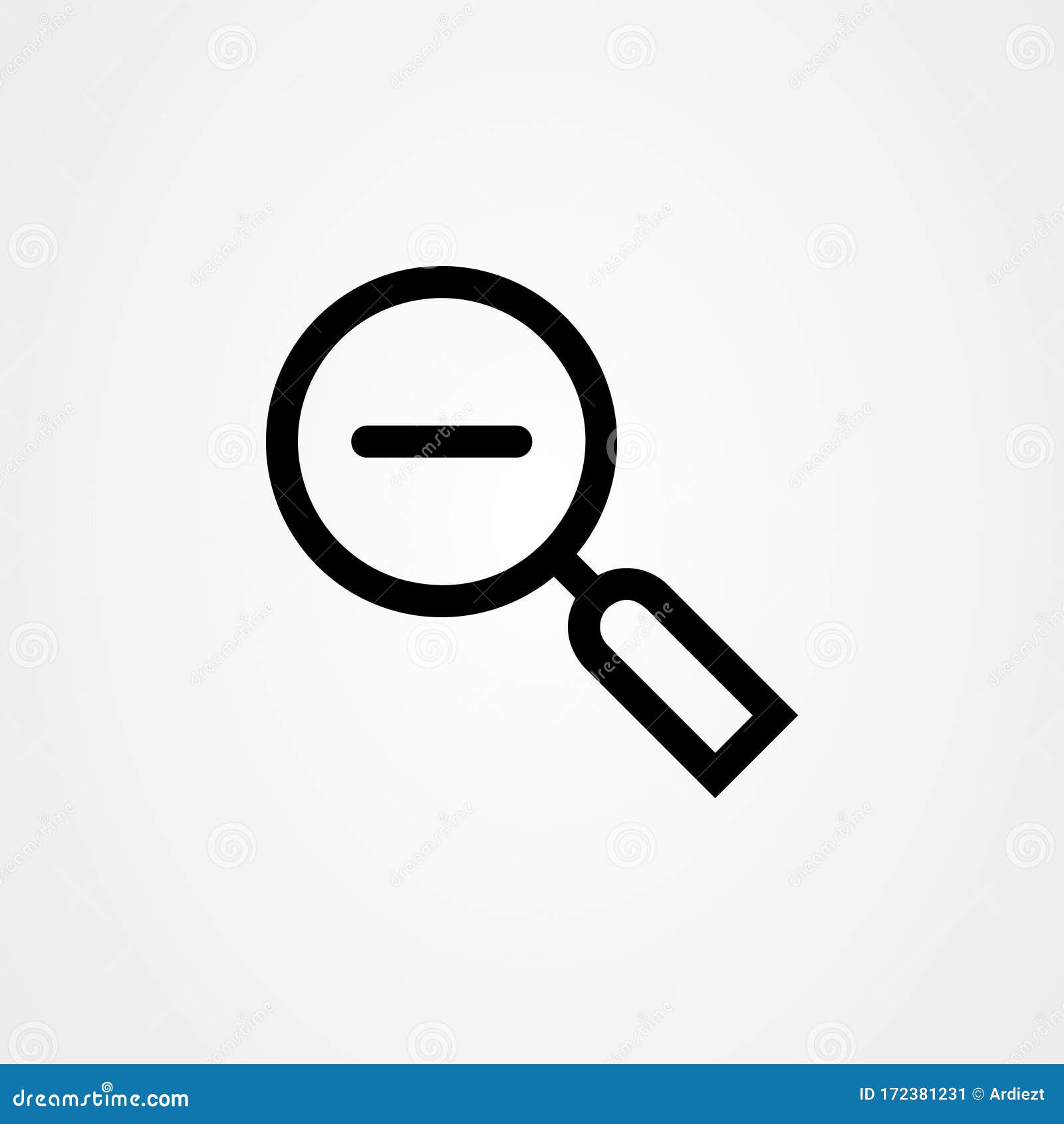 Zoom Icon, Magnify Symbol. Simple Flat Vector Illustration Stock Vector ...