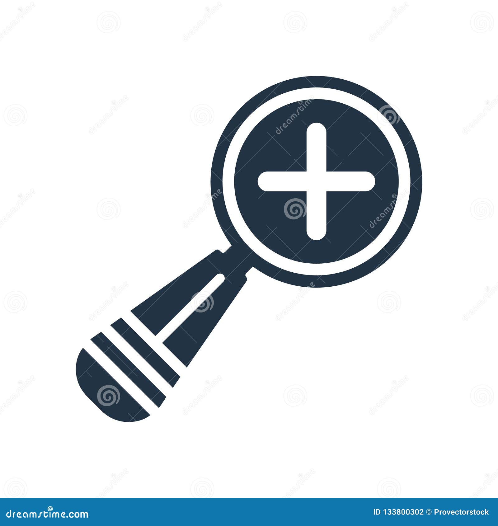 Zoom in Icon Vector Isolated on White Background, Zoom in Sign Stock ...