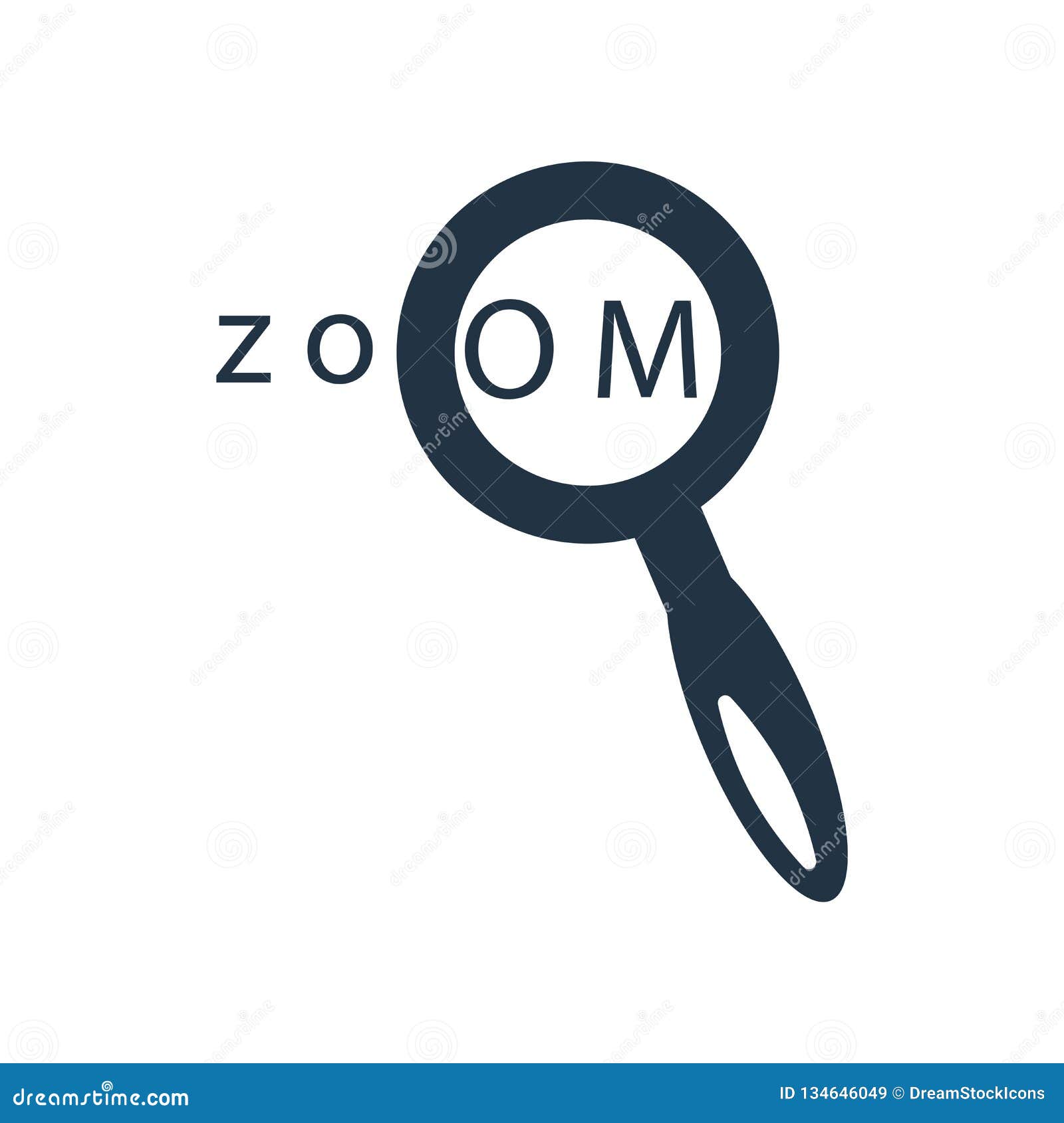 Zoom in Icon Vector Isolated on White Background, Zoom in Sign Stock ...