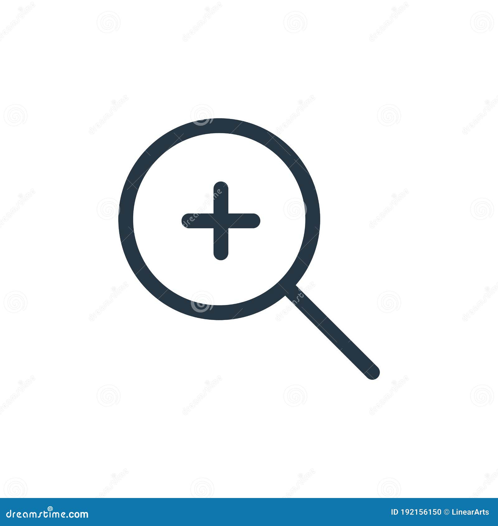 Zoom in Icon Vector from Ui Concept. Thin Line Illustration of Zoom in ...