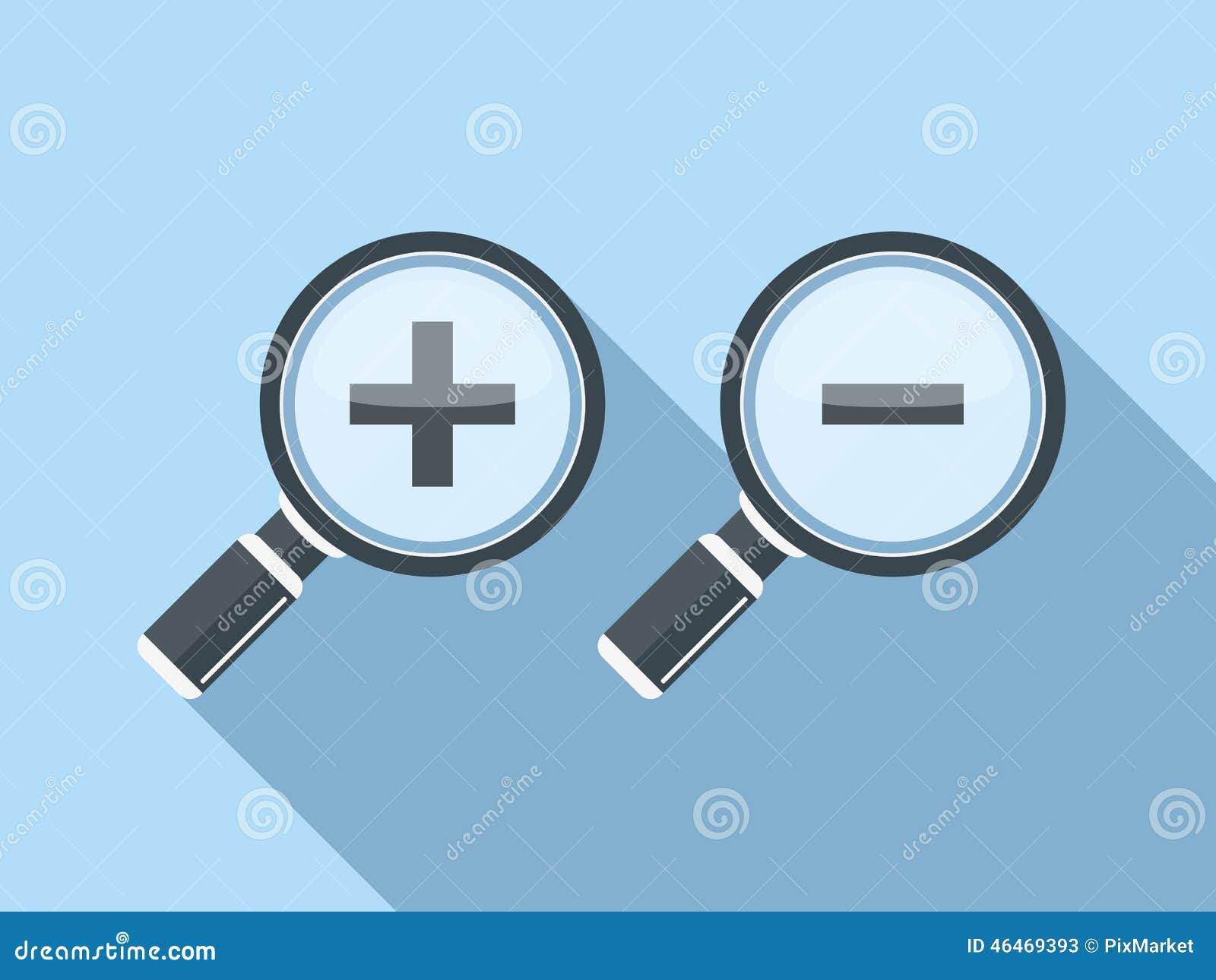 Zoom Icons stock vector. Illustration of optics, concept - 46469393