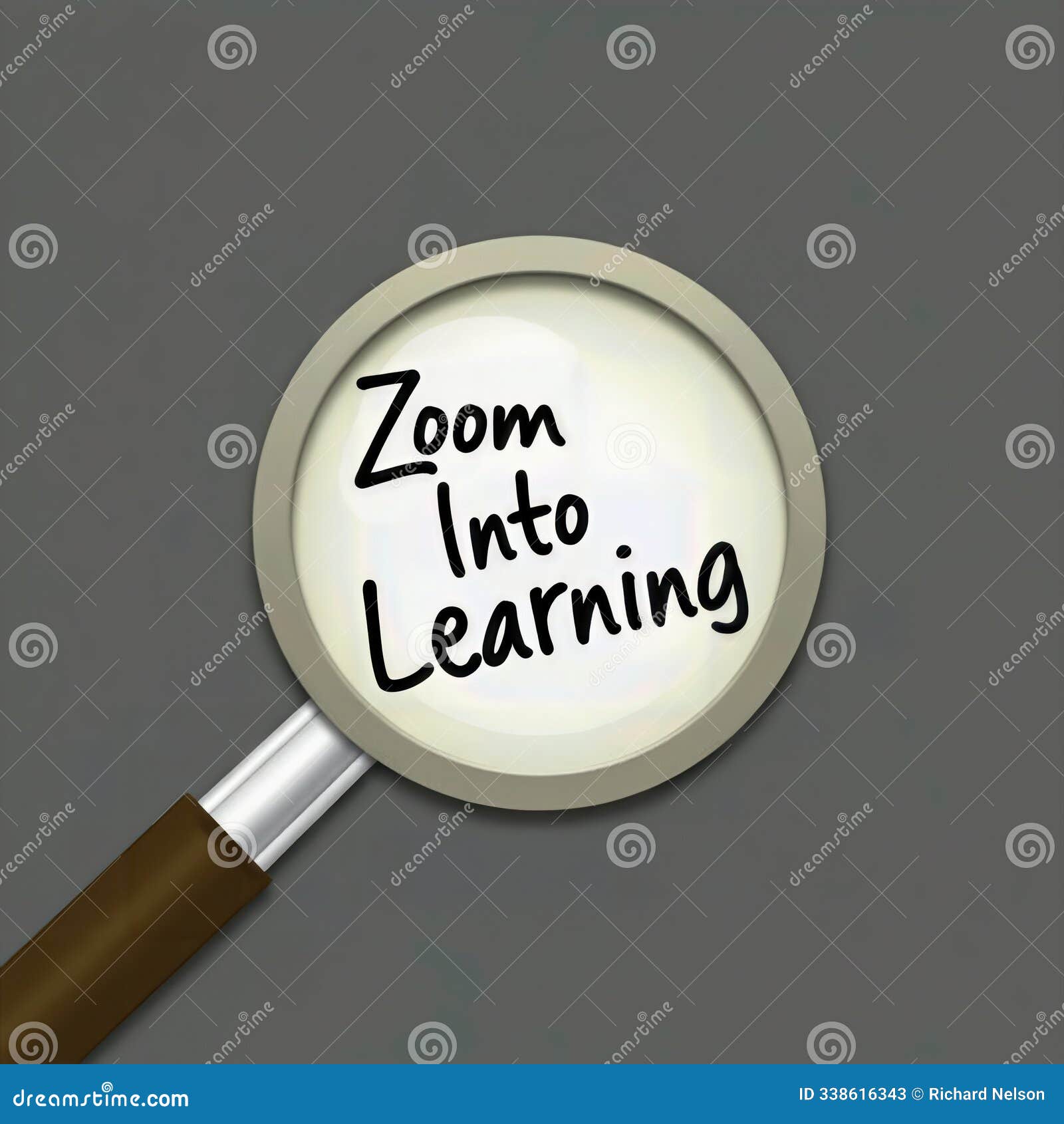 Zoom into Learning stock illustration. Illustration of growth - 338616343