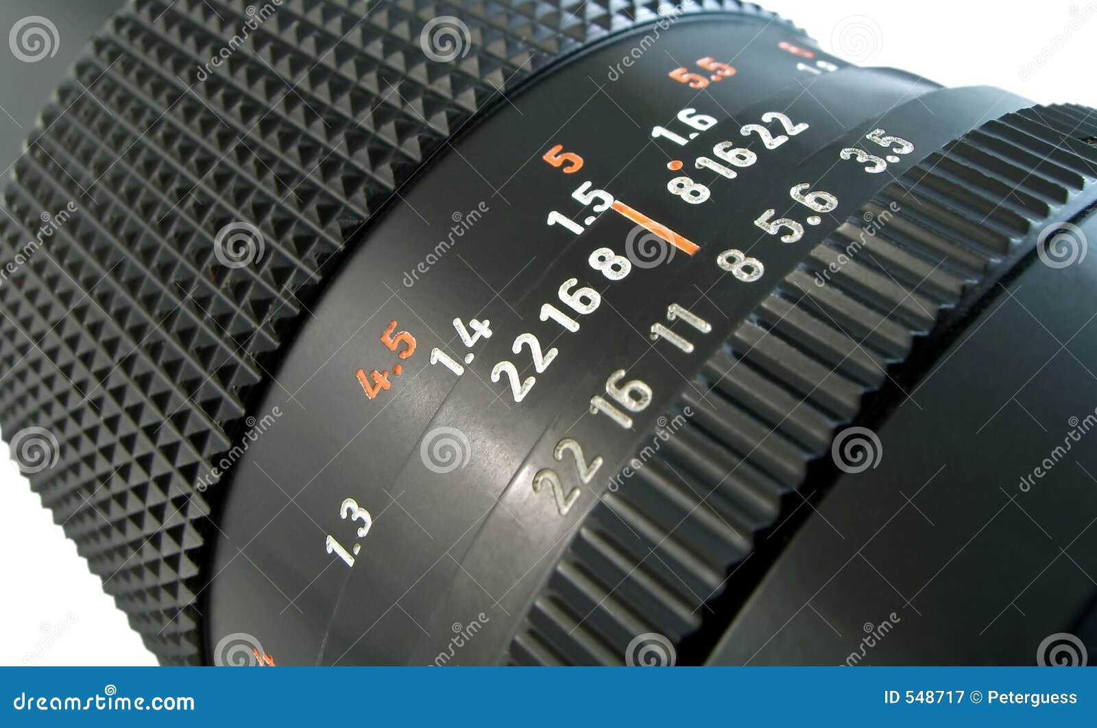 Zoom lens stock image. Image of black, number, aperture - 548717