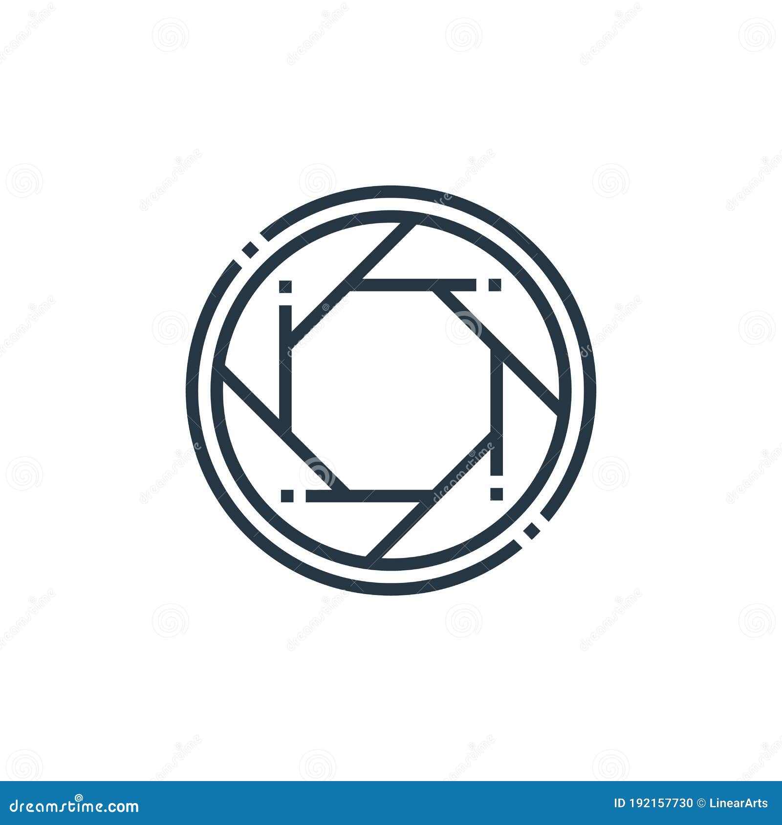 Zoom Lens Icon Vector from Photography Concept. Thin Line Illustration ...