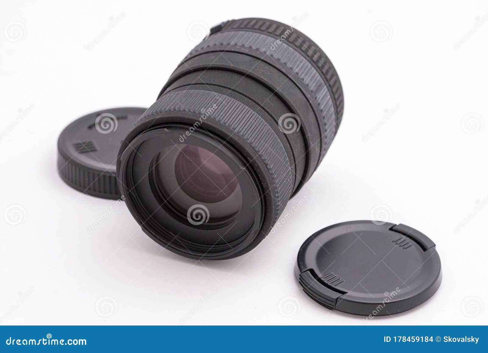 Zoom Lens Isolated on White Background Stock Photo - Image of white ...
