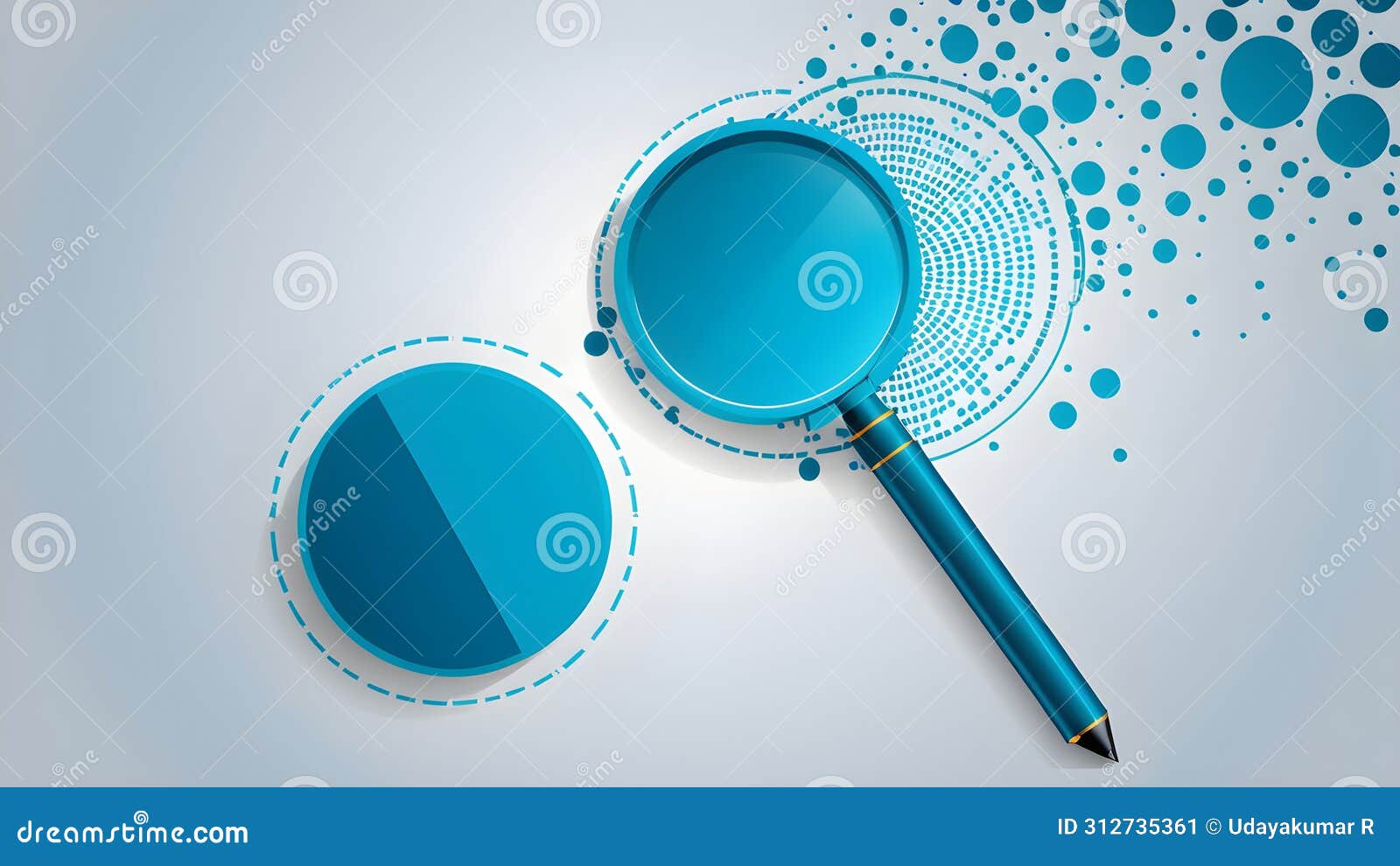 Zoom Lense. Evidences Marking Background Vector Illustration Stock ...