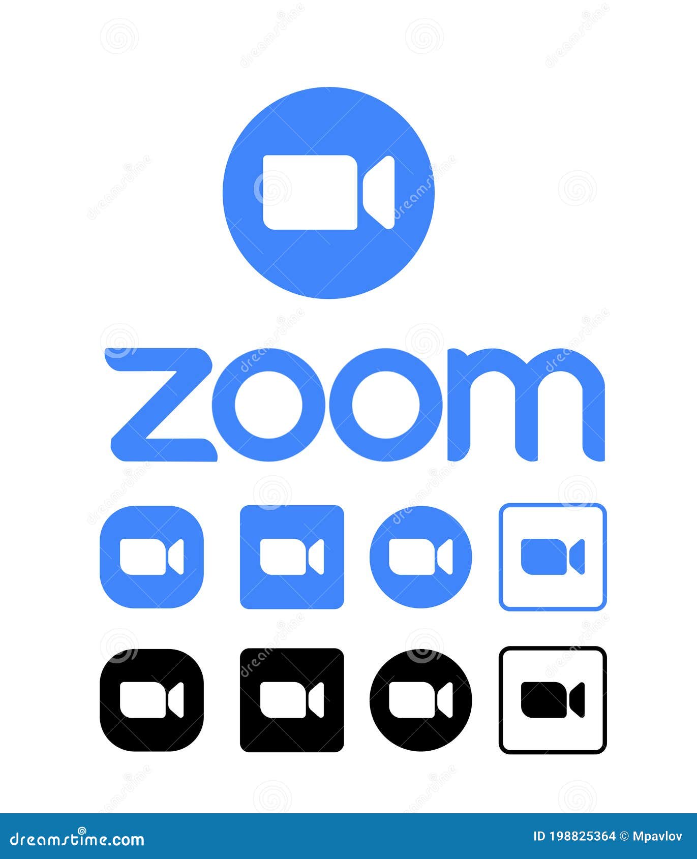 Zoom Logo Editorial Vector Illustration on White Editorial Stock Image ... Zoom Logo Editorial Vector Illustration on White Editorial Stock Image ...