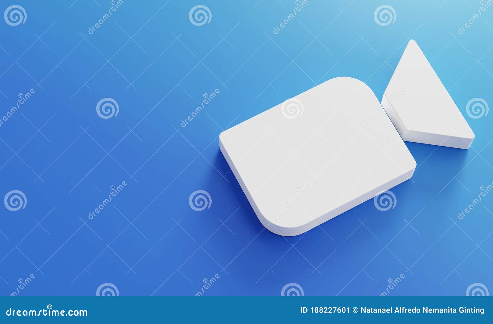 Zoom Logo Minimal Simple Design Template. Copy Space 3D Editorial Photo ...