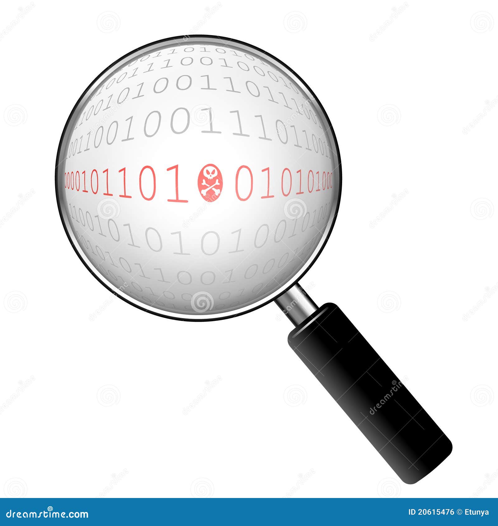 Zoom on Malicious Binary Code Stock Vector - Illustration of encrypted ...