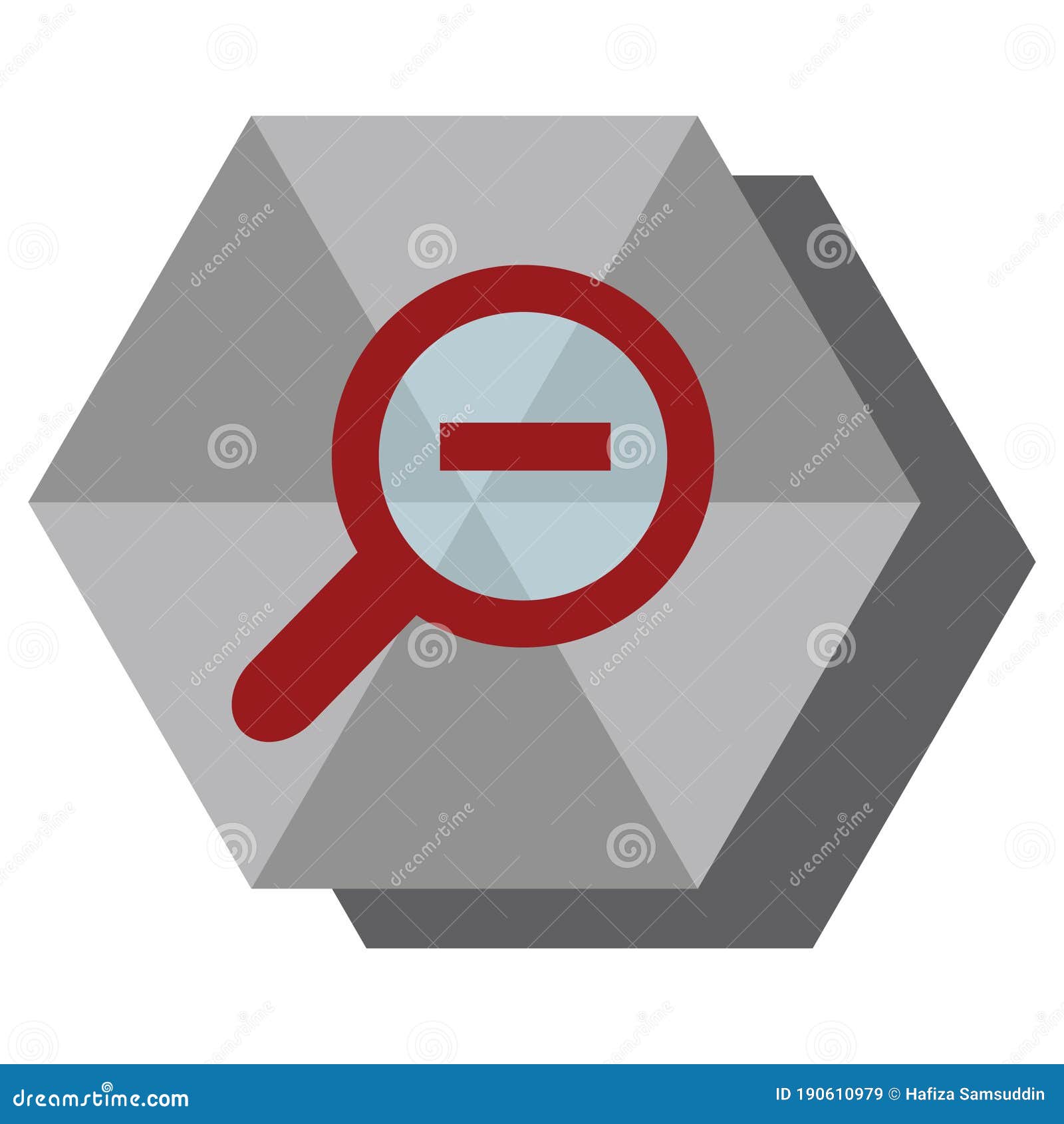 Zoom Out Button. Vector Illustration Decorative Design Stock Vector ...