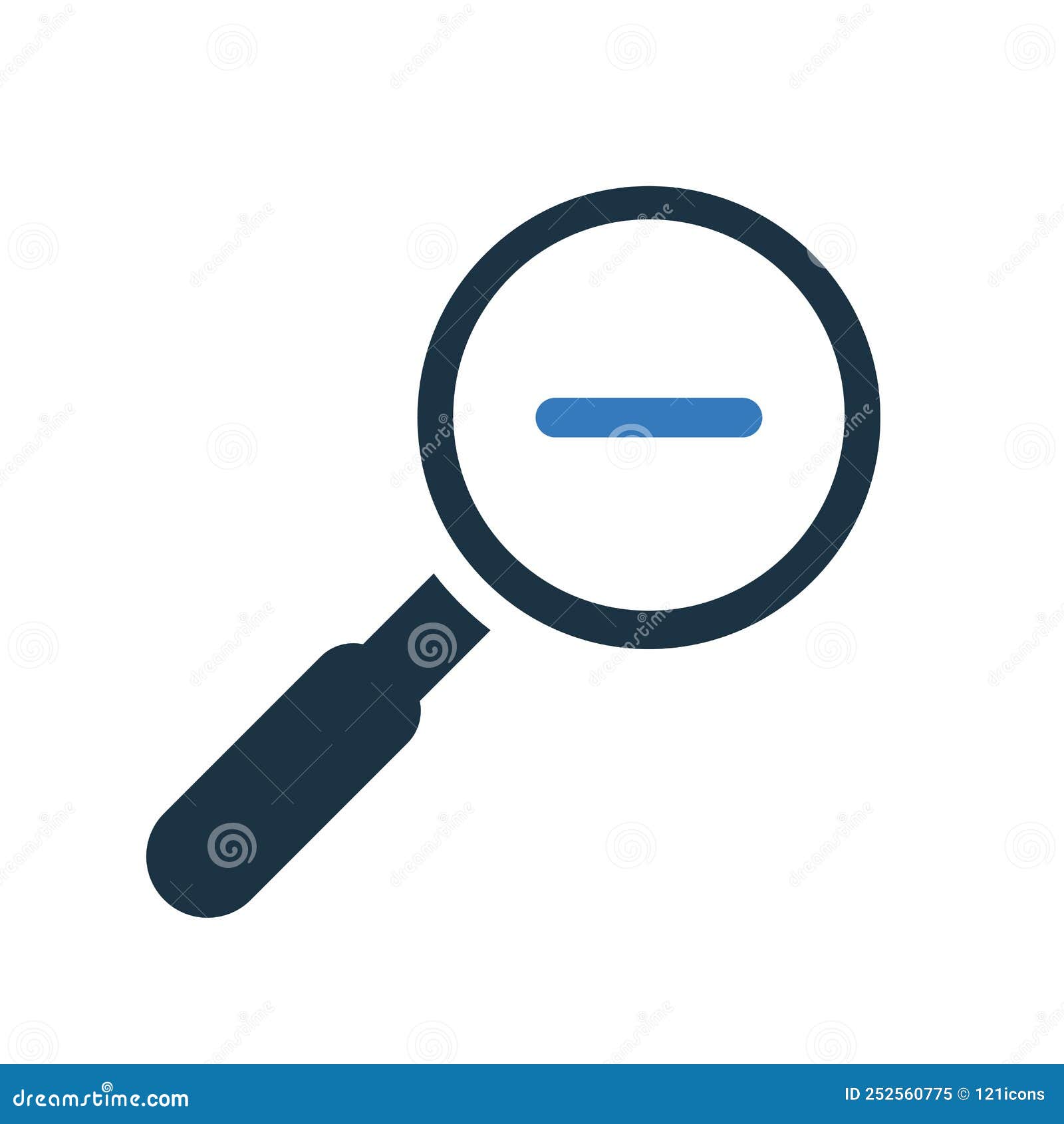 Zoom Out, Minimizer Icon. Glyph Style Vector EPS Stock Illustration ...