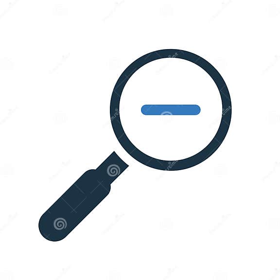 Zoom Out, Minimizer Icon. Glyph Style Vector EPS Stock Illustration ...