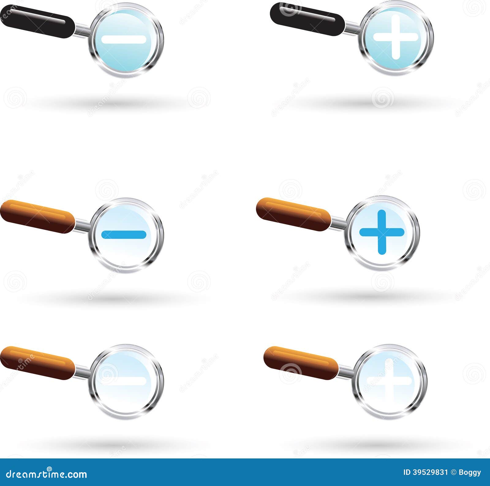 Zoom in out stock vector. Illustration of minus, investigation - 39529831