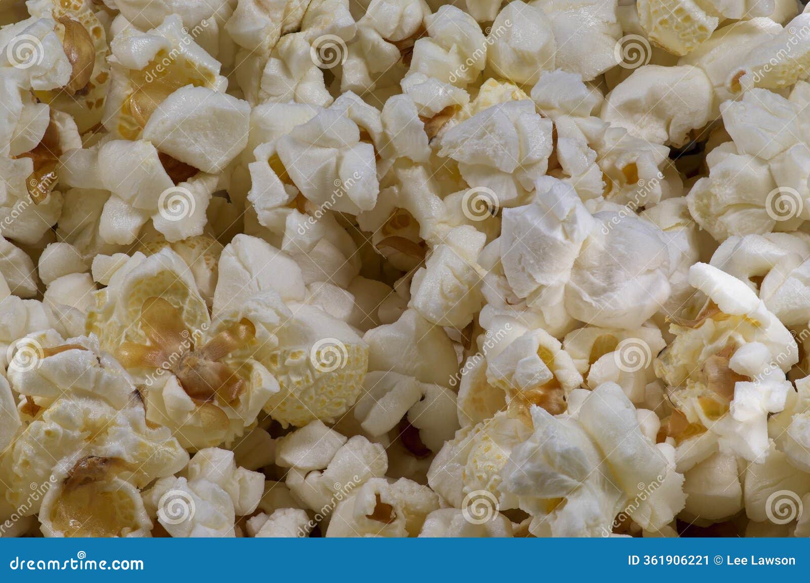 Zoom into popped popcorn stock image. Image of food - 361906221