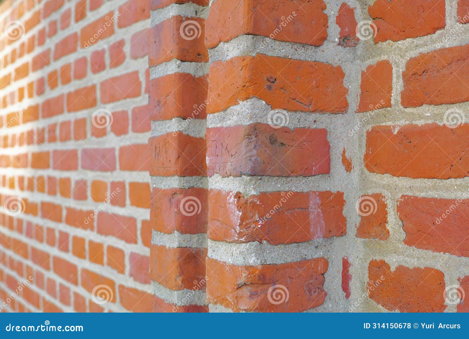 Zoom, Red and Brick Wall for Concrete Building or Structural Material ...
