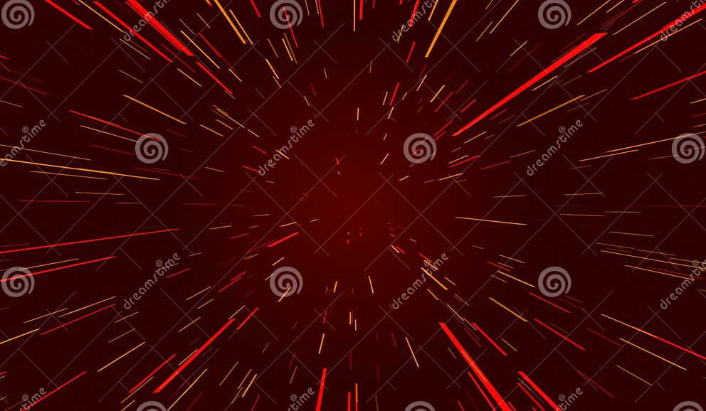 Zoom Red Speed Line Anime on Red Background for Comic Stock ...