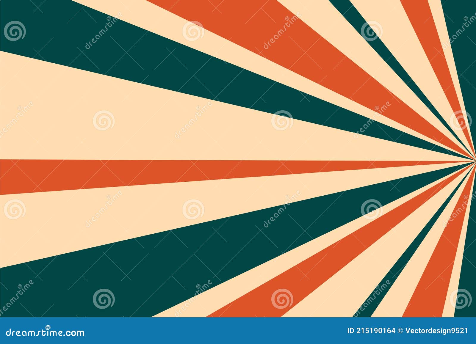 Zoom Retro Sunburst Rays Classic Background Design Stock Vector ...