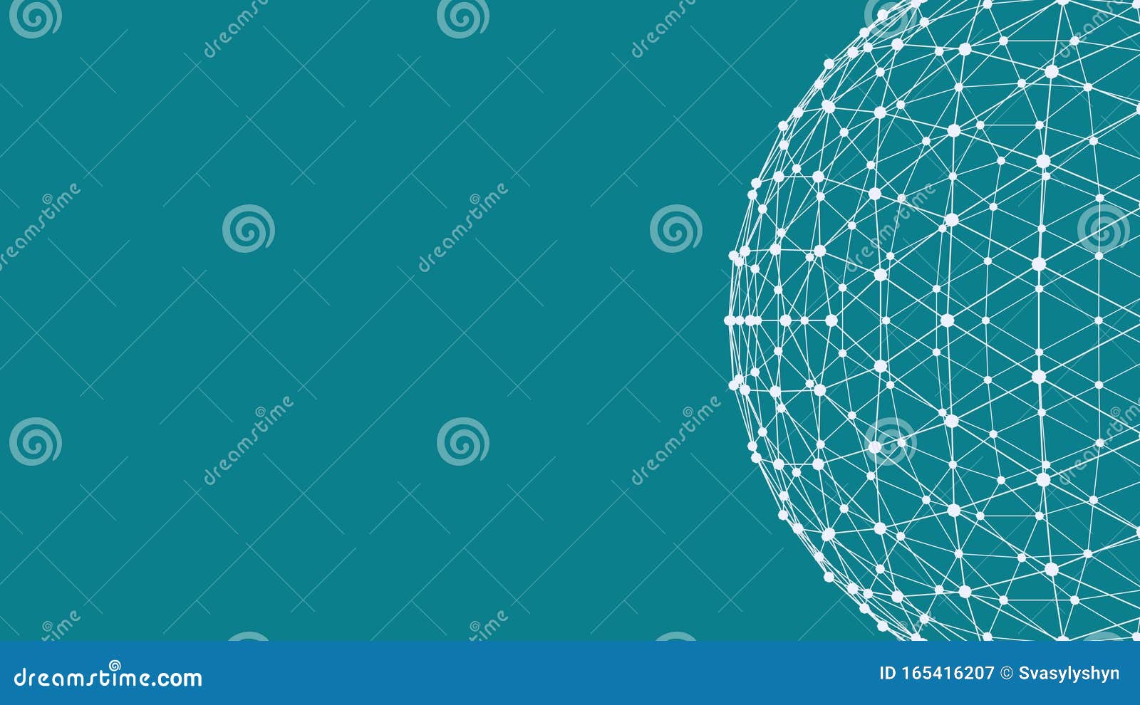 Zoom from and into Sphere Animation. Teal Blue Background. 4K Seamless ...