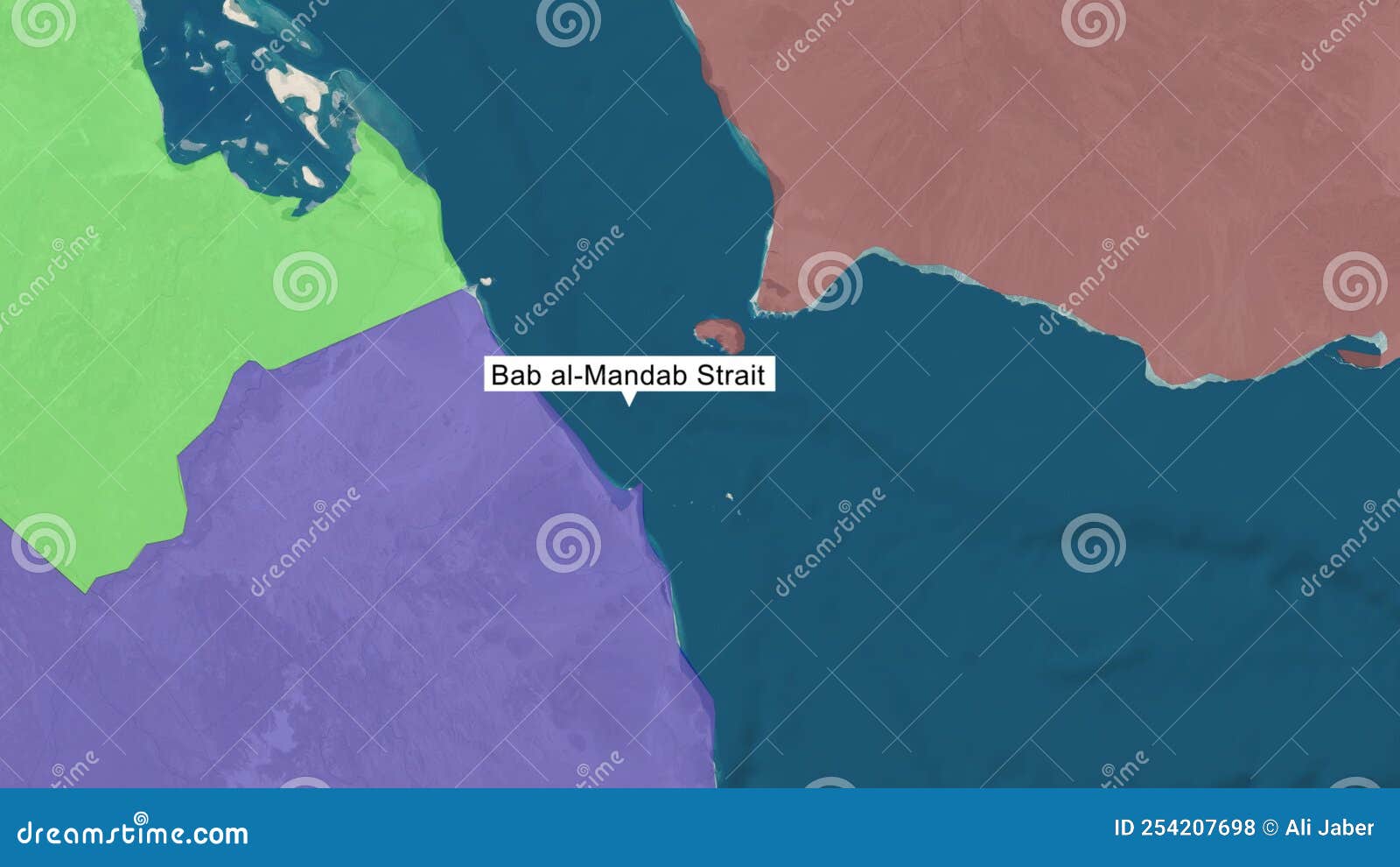Zoom in To the Map of Bab Al-Mandab Strait with Text, Textless Stock ... Zoom in To the Map of Bab Al-Mandab Strait with Text, Textless Stock ...