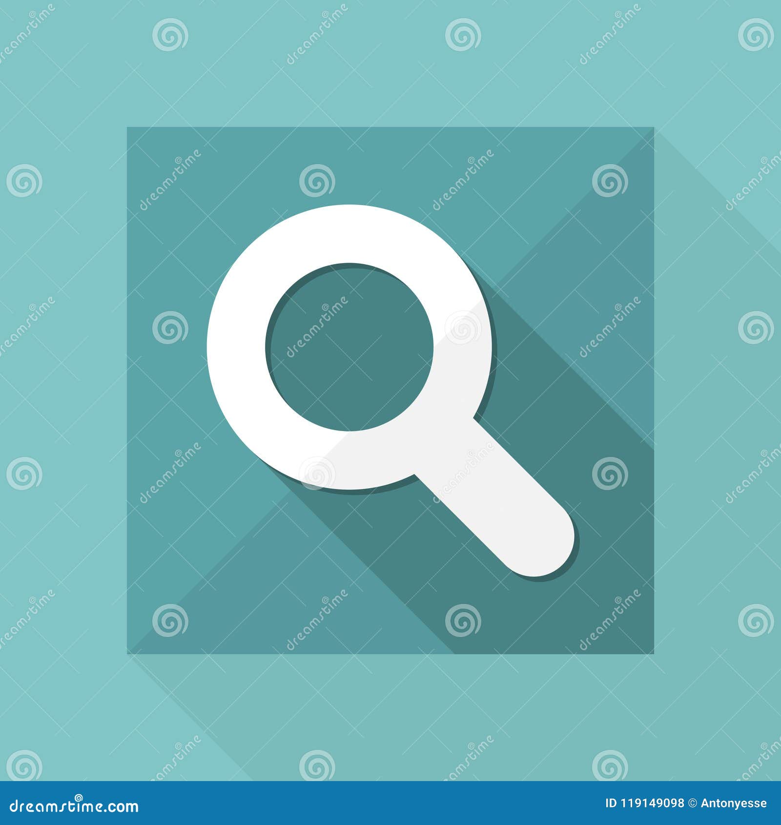 Zoom - Vector Flat Minimal Icon Stock Vector - Illustration of flat ...