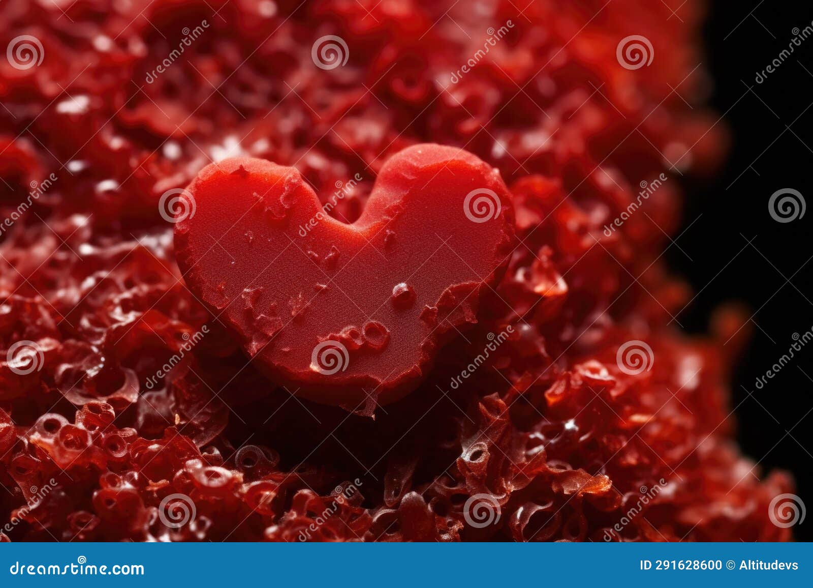 Zoomed Blood Drop Showing Cholesterol Particles Under a Microscope ...