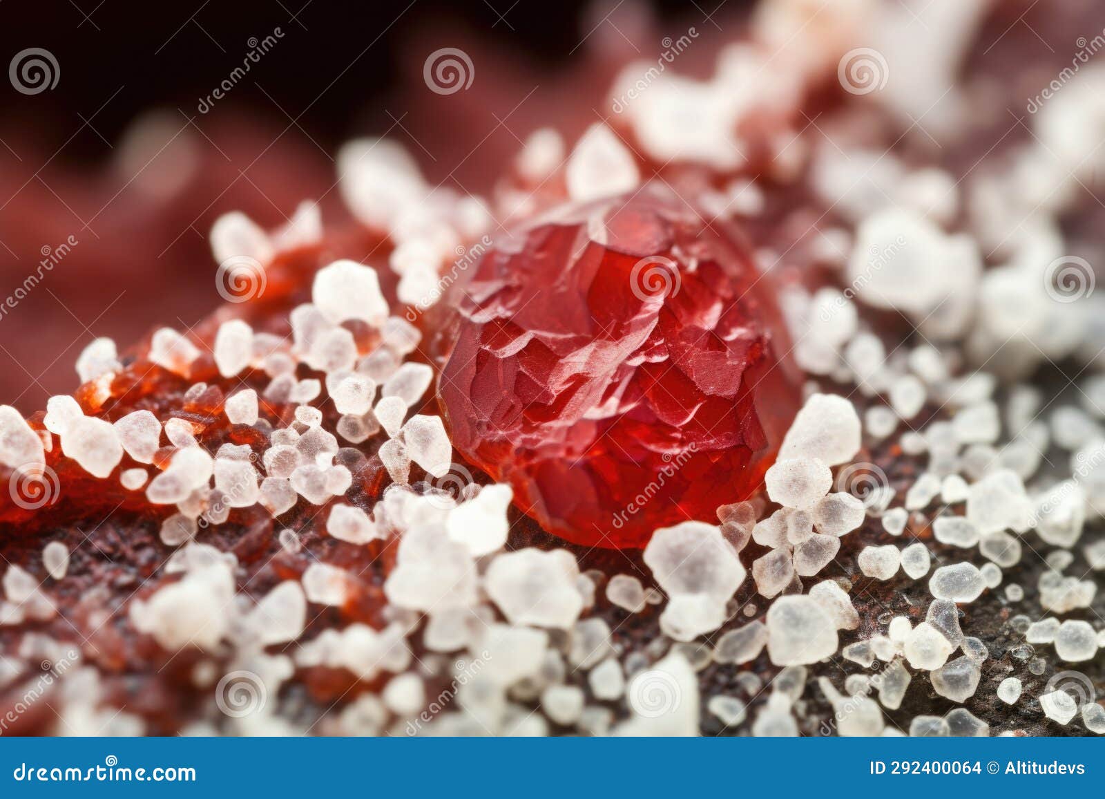 Zoomed Blood Drop Showing Cholesterol Particles Under a Microscope ...