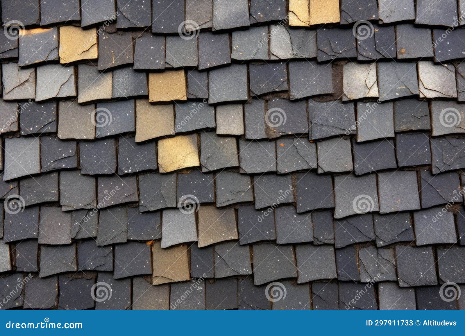 Zoomed in Image of Asphalt Shingles Stock Image - Image of home ...
