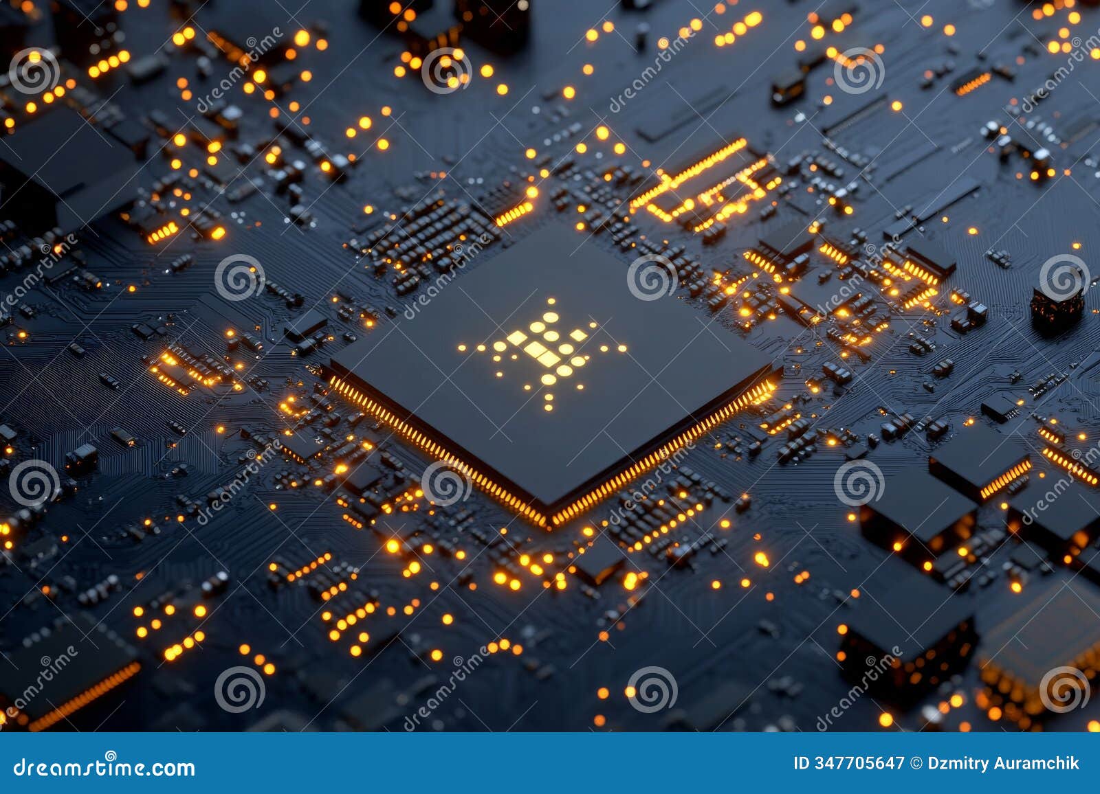 A Zoomed-in Image of a Green Circuit Board Featuring Motherboard ...