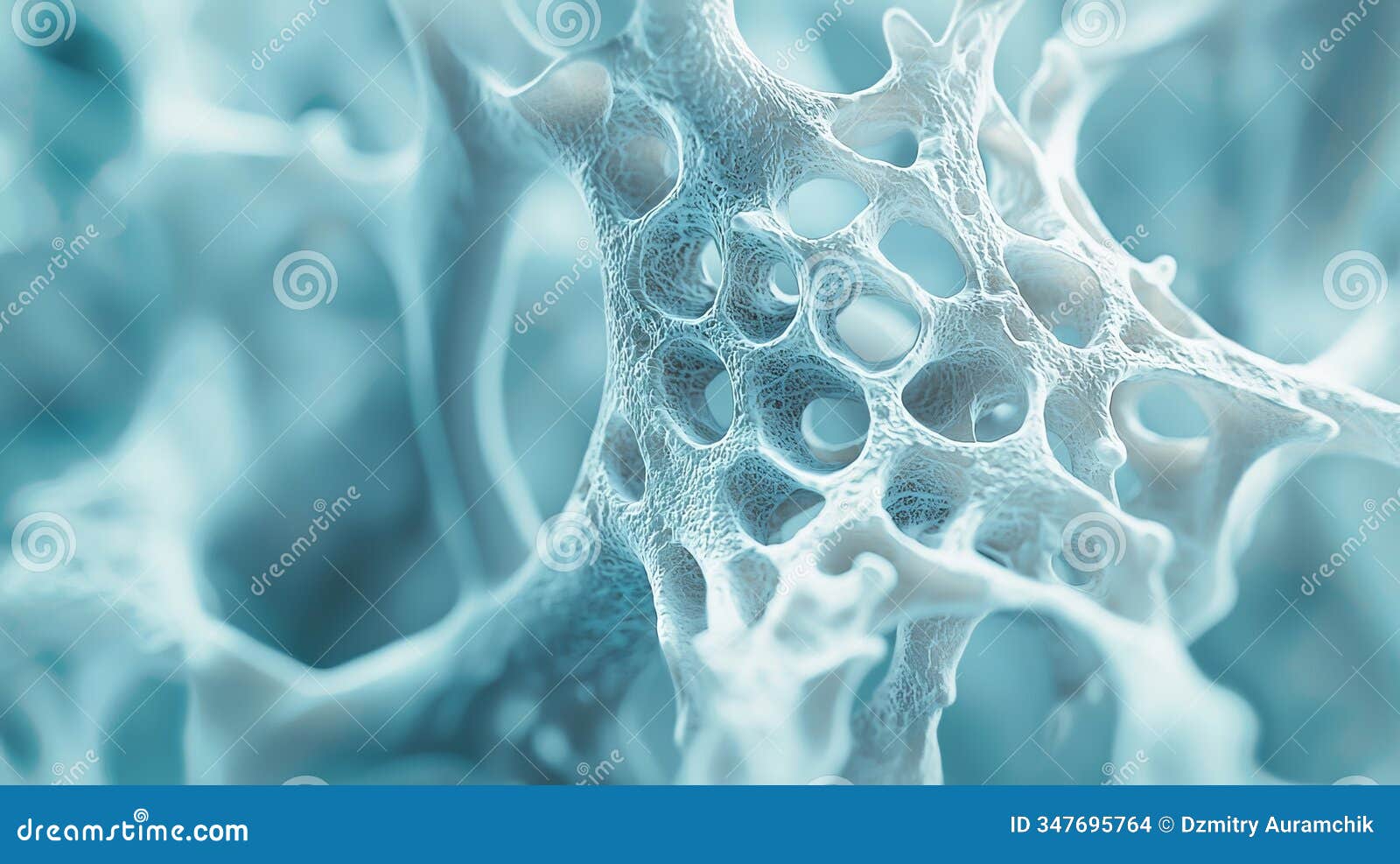 A Zoomed-in Perspective of Bone Structure Highlighting Osteoporosis ...