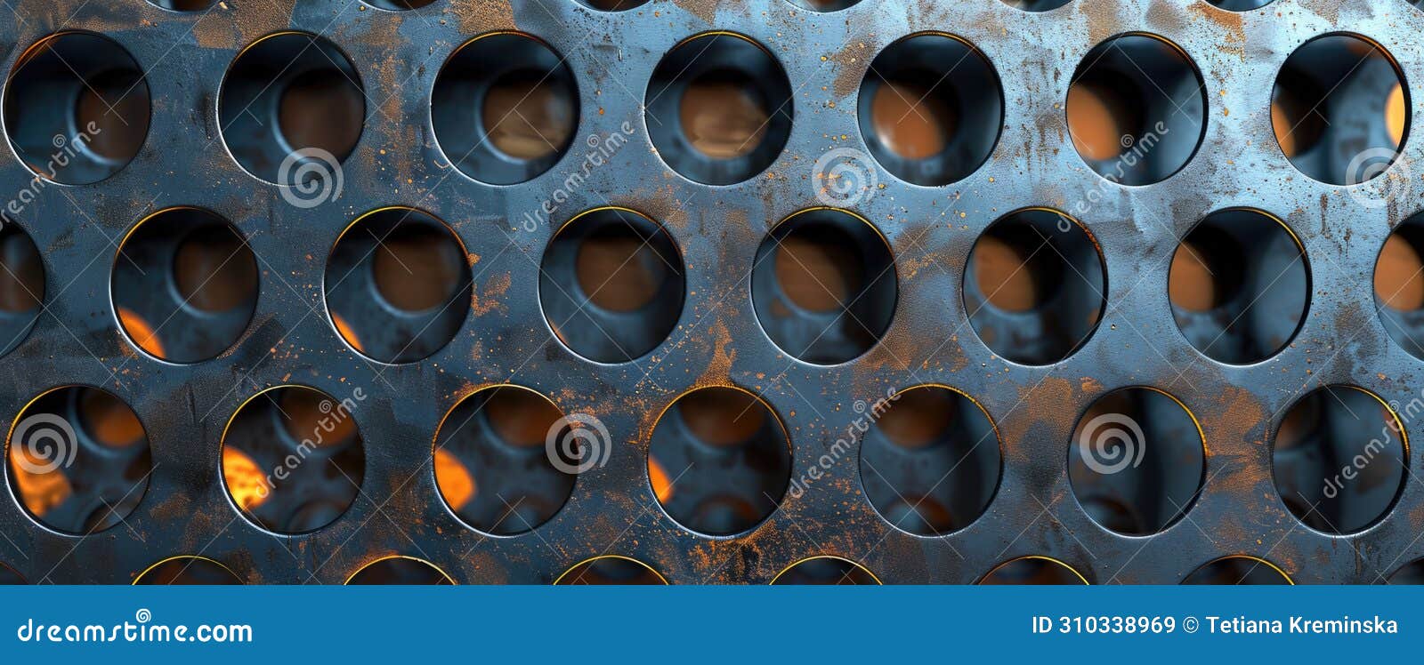 Zoomed-in Texture of Perforated Metal, Focusing on the Pattern and ...