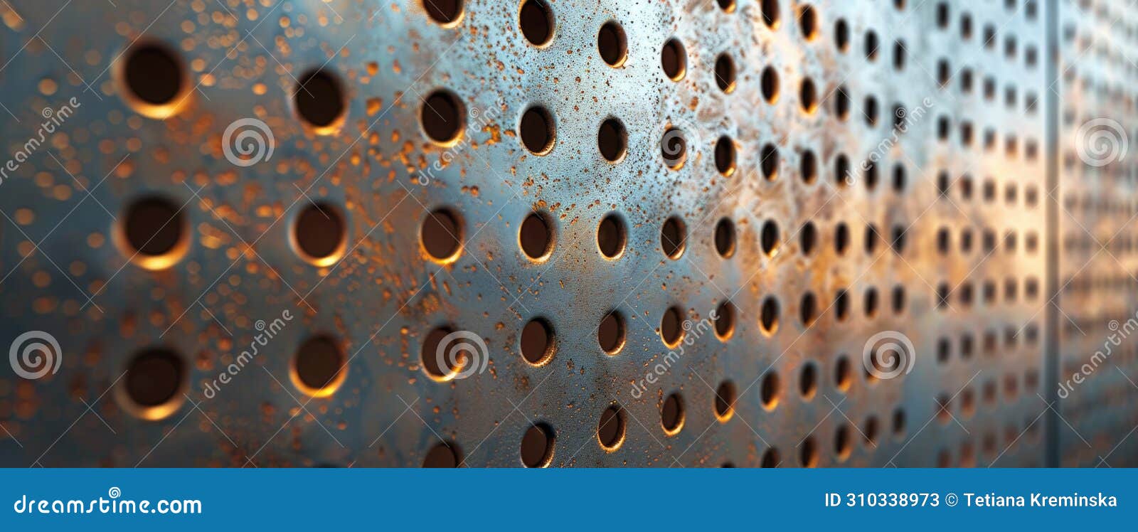 Zoomed-in Texture of Perforated Metal, Focusing on the Pattern and ...