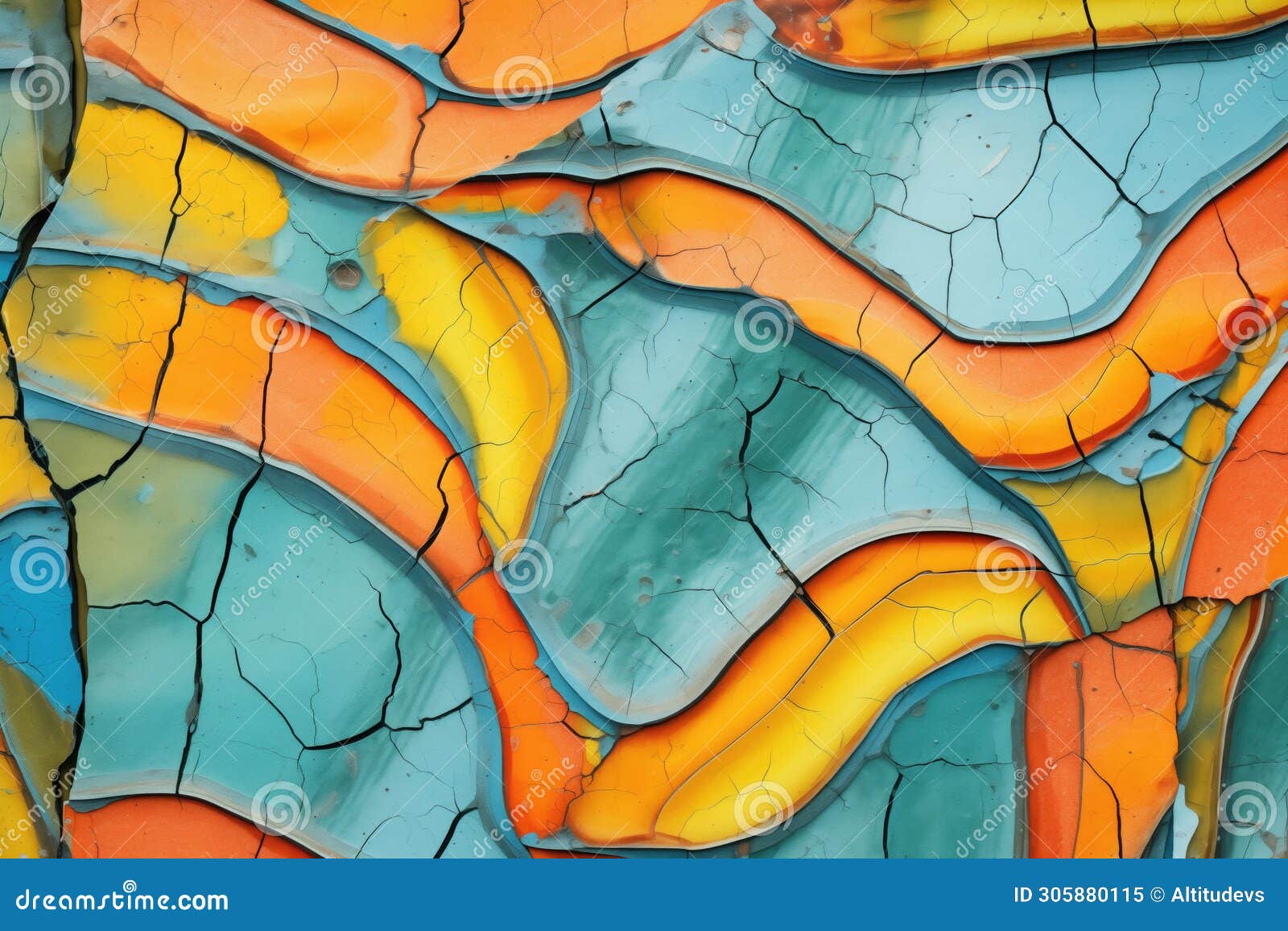 Zoomed in Texture Shot of Peeling Graffiti Paint Stock Image - Image of ...