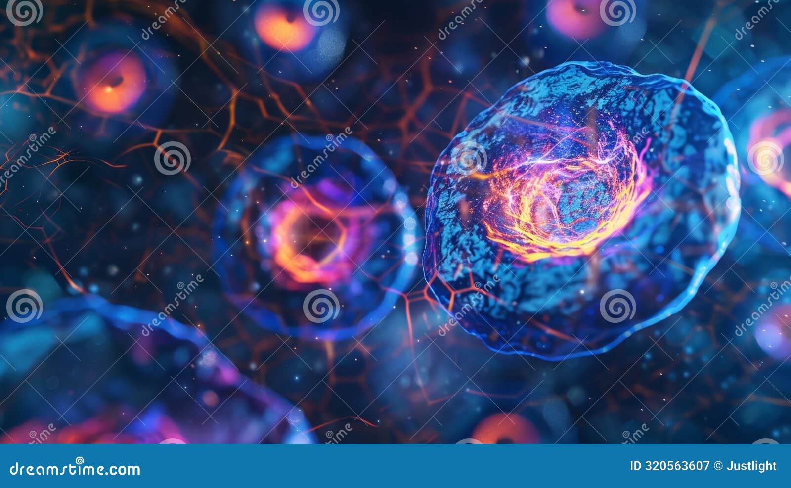 A Zoomedin Image of a Cell with the Theutic Gene Inserted Triggering ...
