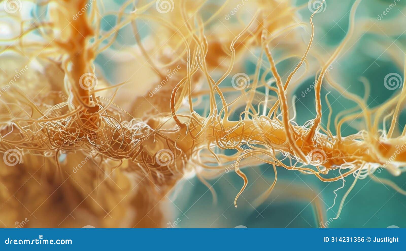 Zoomedin Photo of a Single Root Hair Showcasing the Microscopic ...