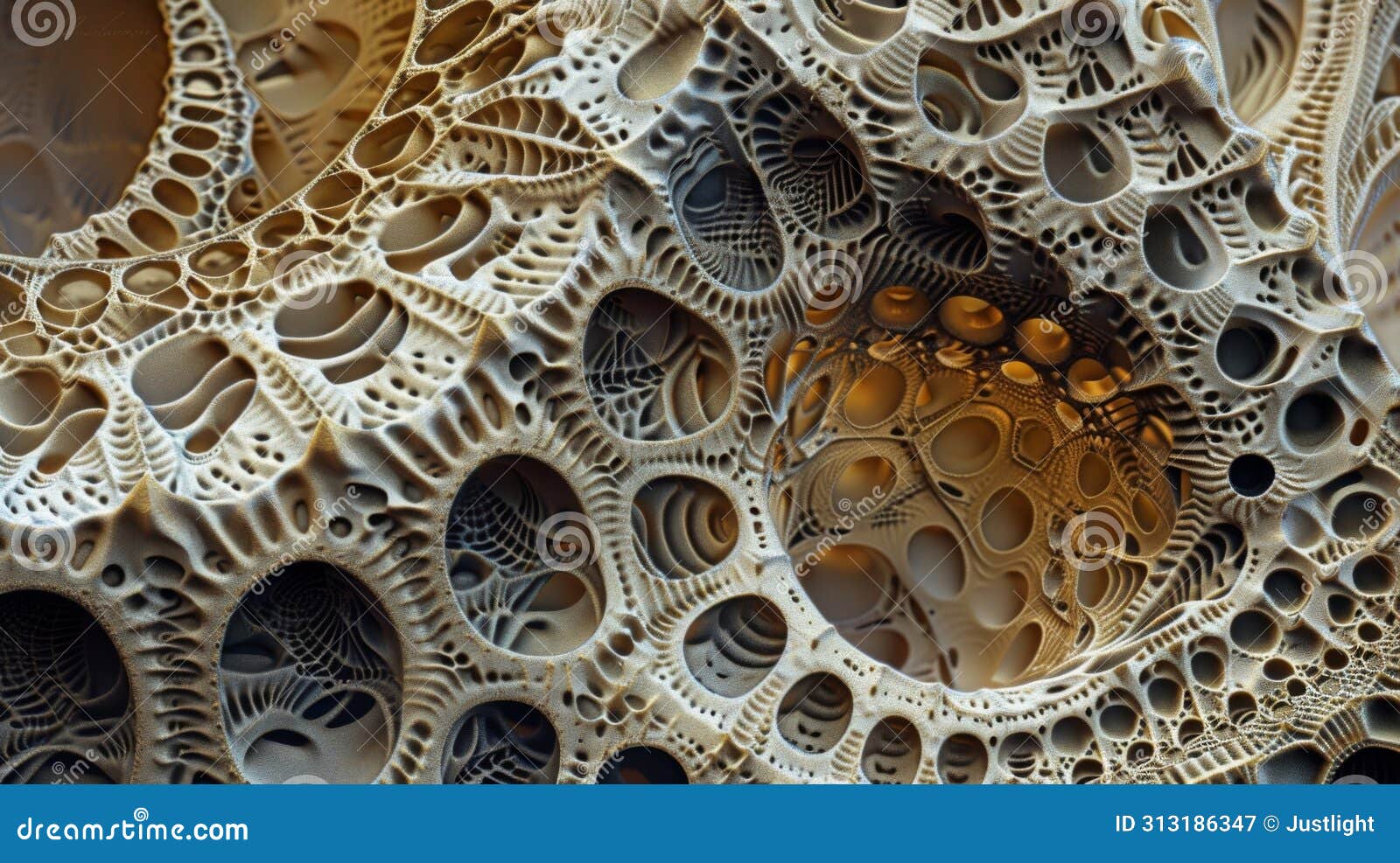 A Zoomedin View of a Single Diatom Shell Showcasing the Intricate and ...