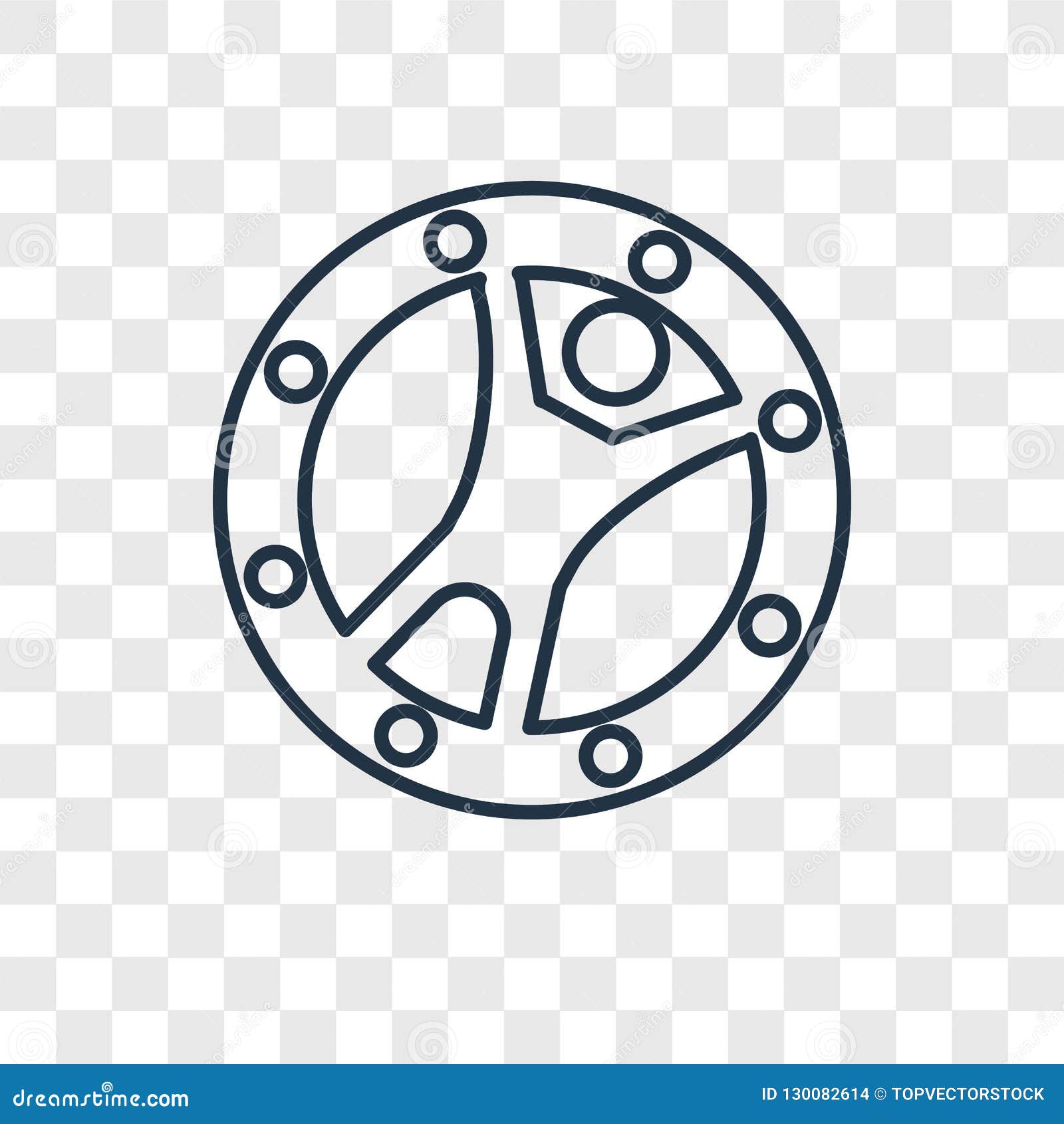 Zorbing Concept Vector Linear Icon Isolated on Transparent Background ...