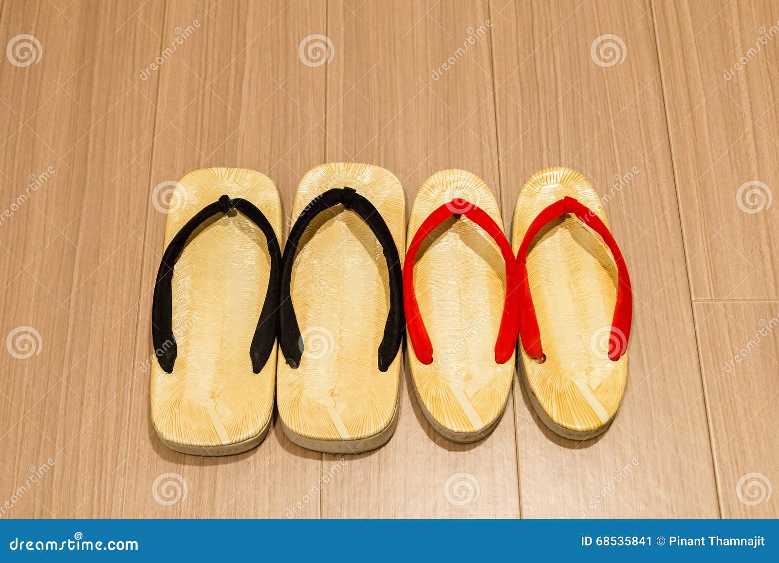 Zori sandal on floor. stock image. Image of straw, japanese - 68535841