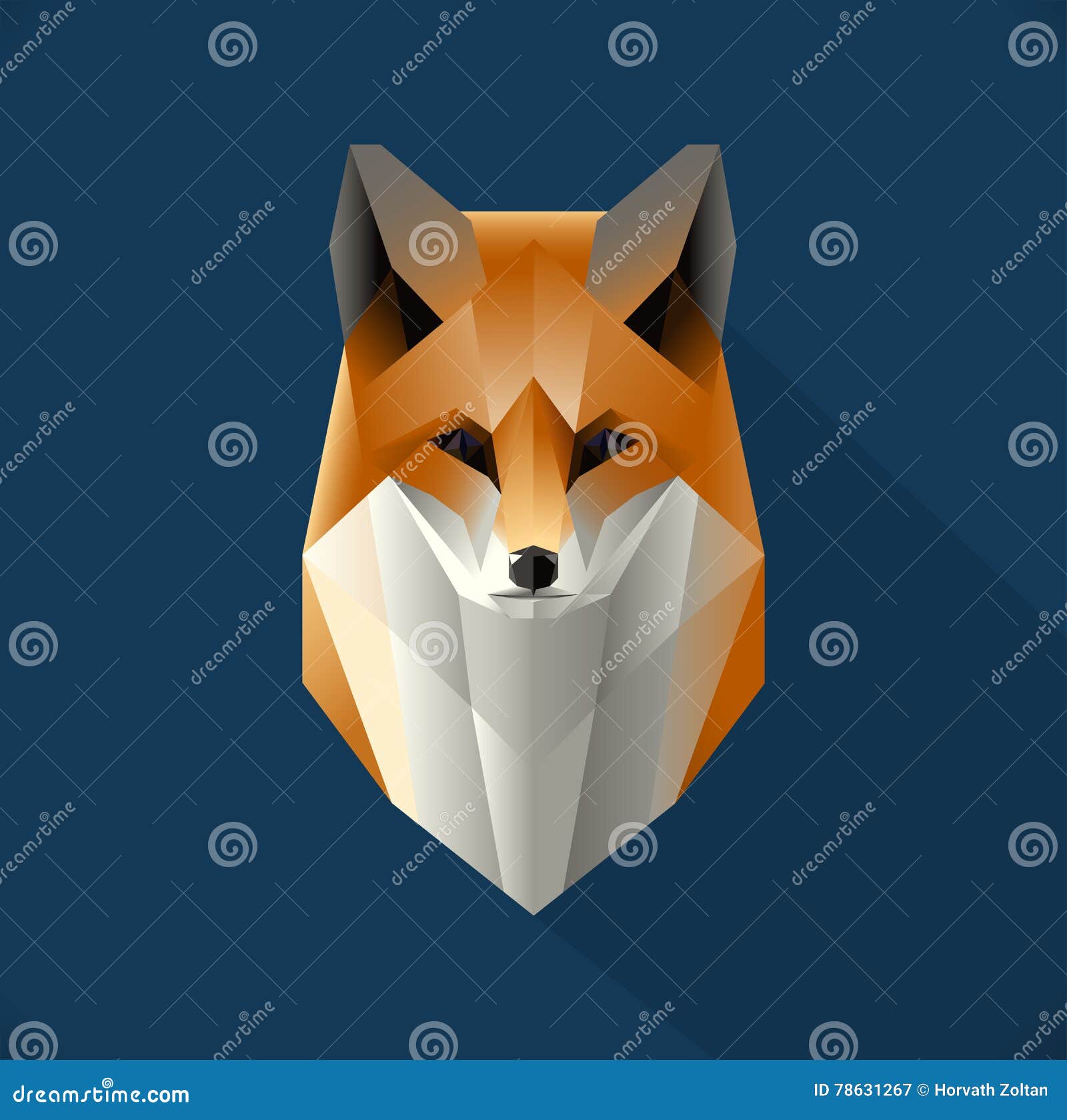 Zorro del vector ilustración del vector. Ilustración de elemento - 78631267