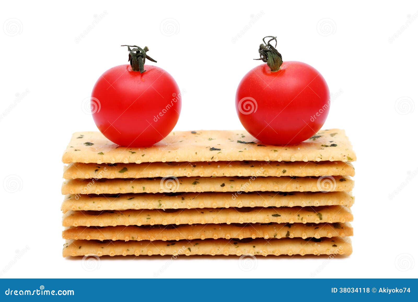 Zoute crackers met tomaat stock foto. Image of rijp, vers - 38034118