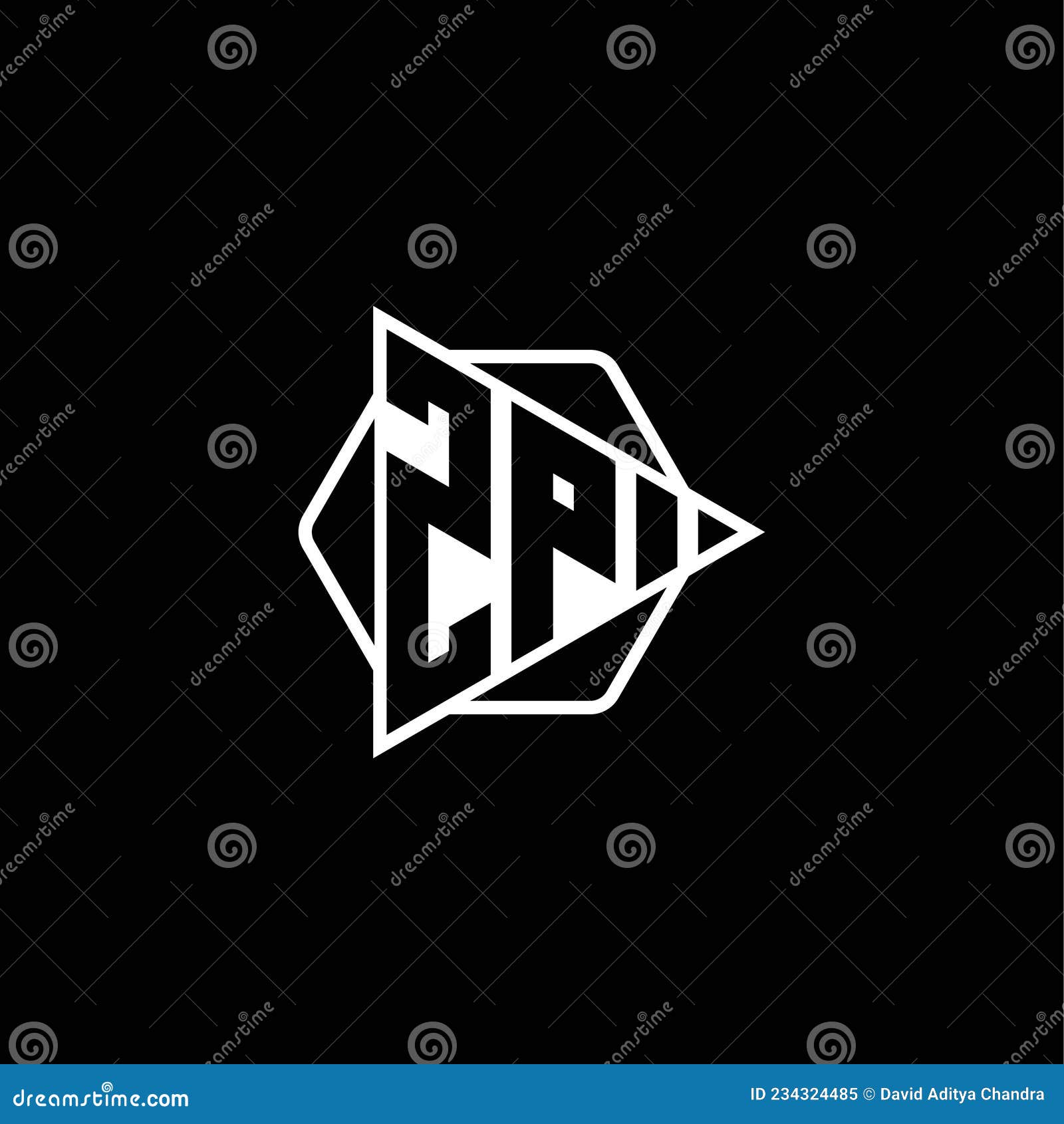 ZP Logo Monogram Triangle Play Button Stock Vector - Illustration of ... ZP Logo Monogram Triangle Play Button Stock Vector - Illustration of ...