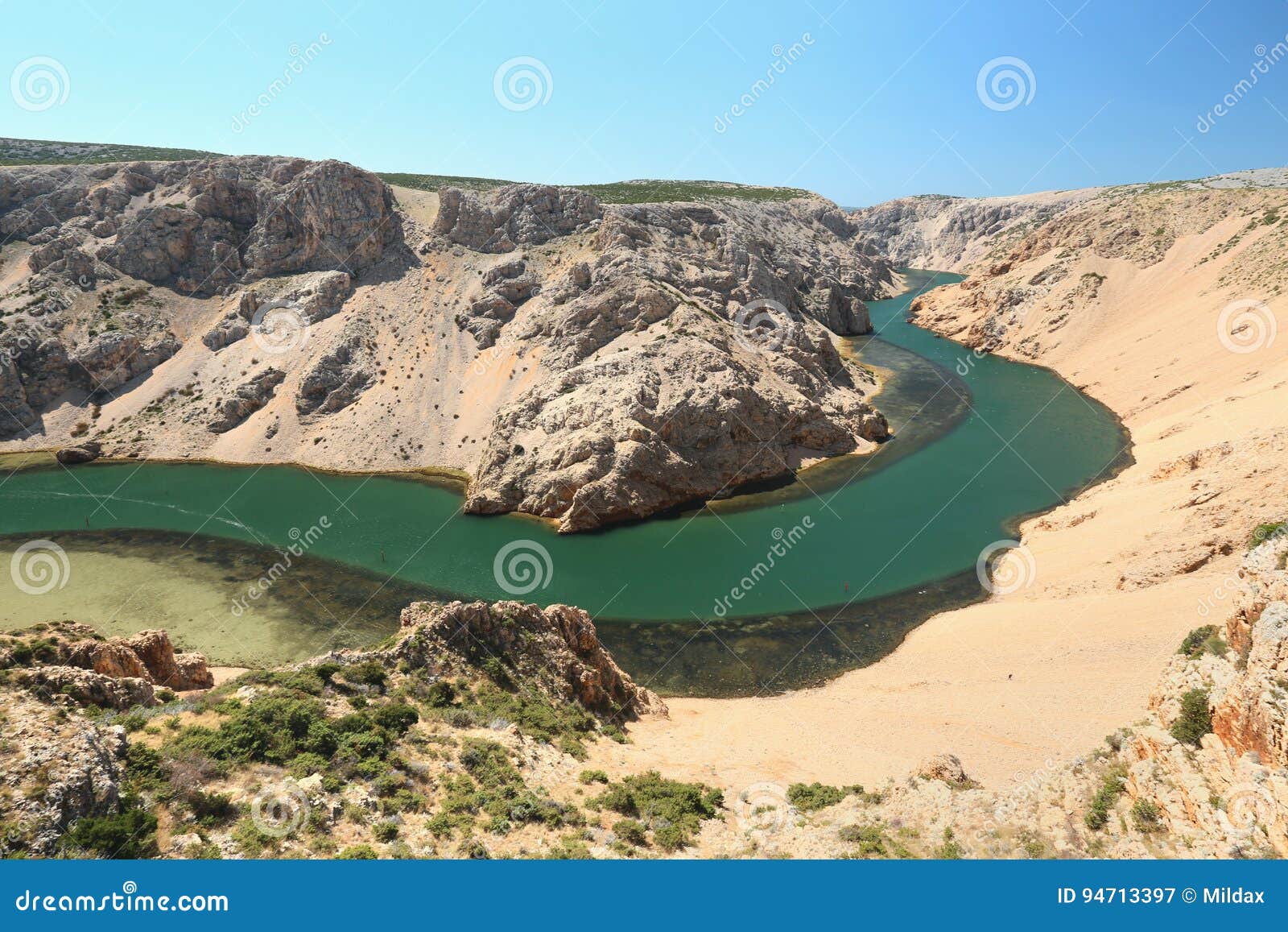 Zrmanja Canyon stock image. Image of panoramic, landscape - 94713397