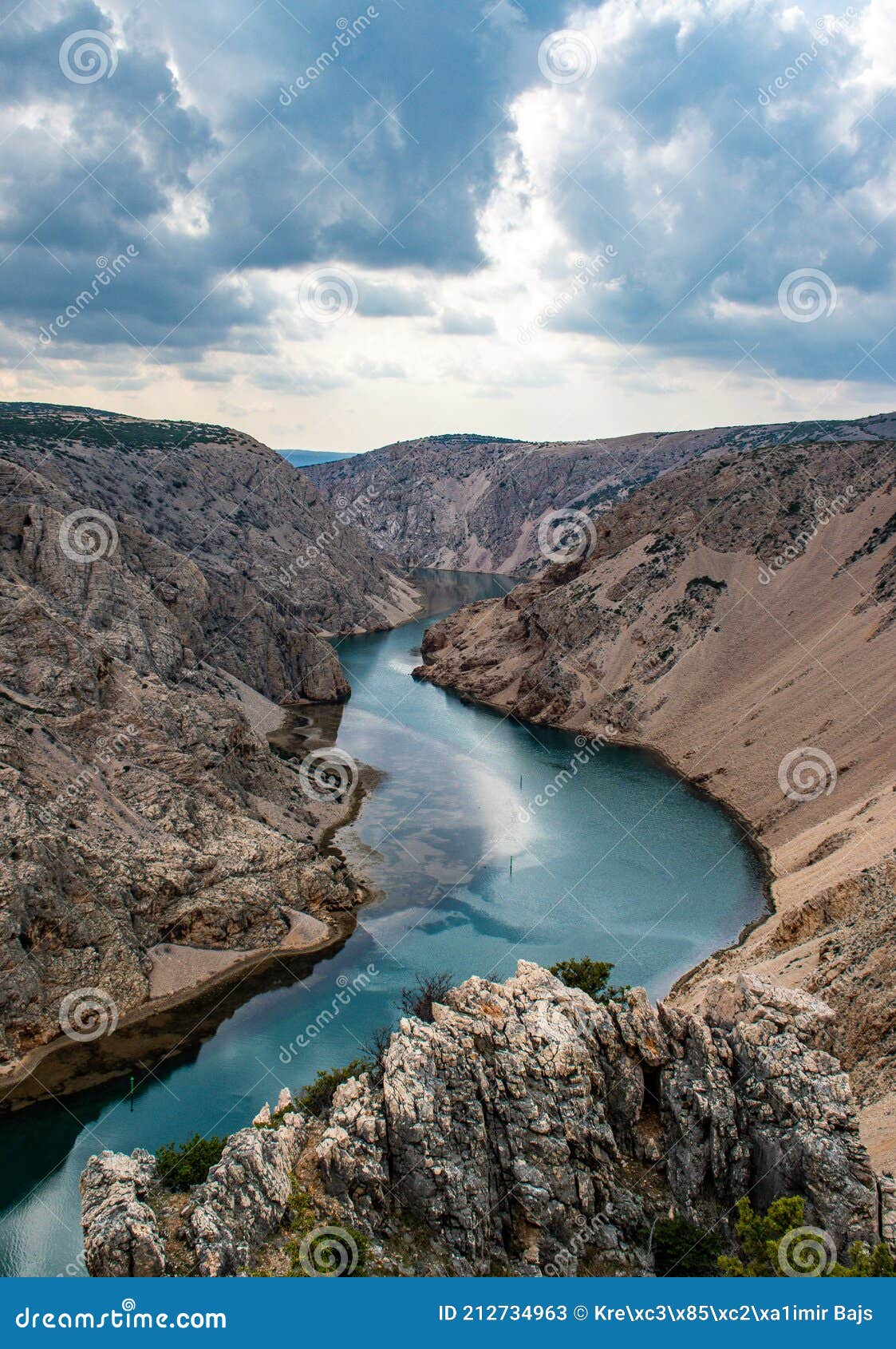 Zrmanja river canyon stock image. Image of reservoir - 212734963