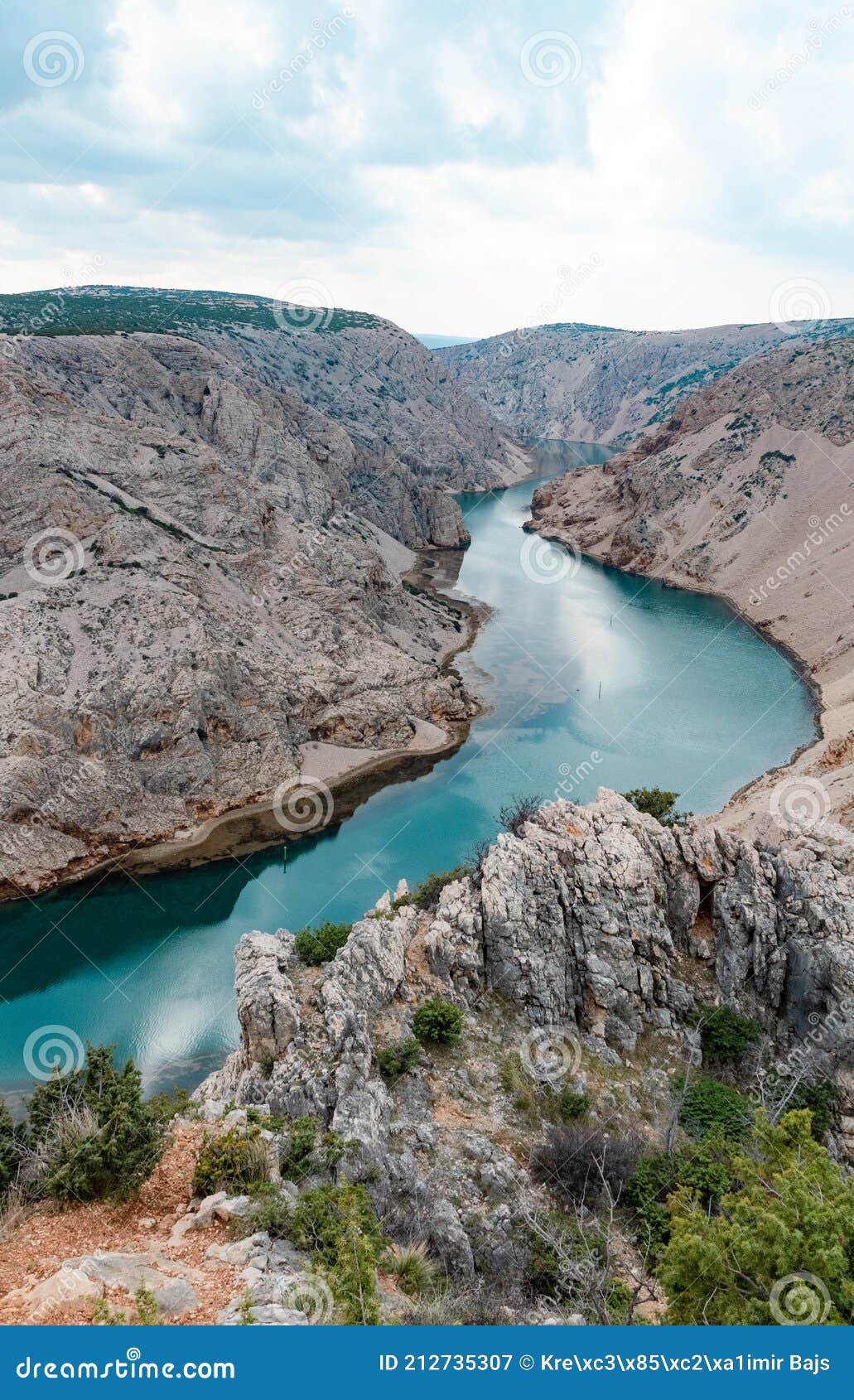Zrmanja river canyon stock image. Image of cape, geology - 212735307