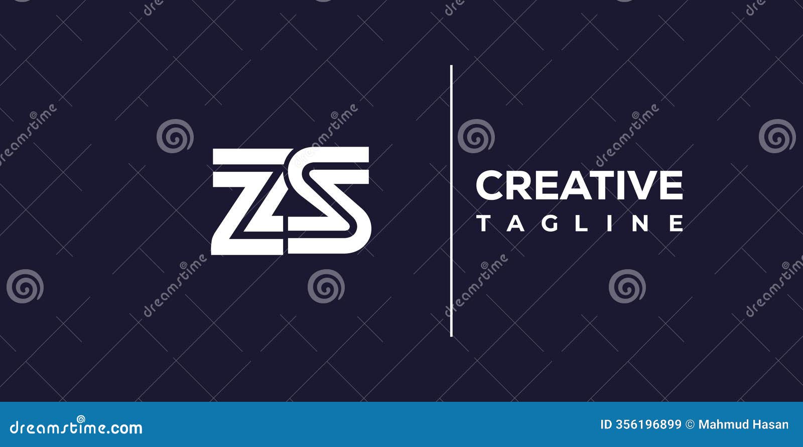 ZS abstract logo stock vector. Illustration of icon - 356196899
