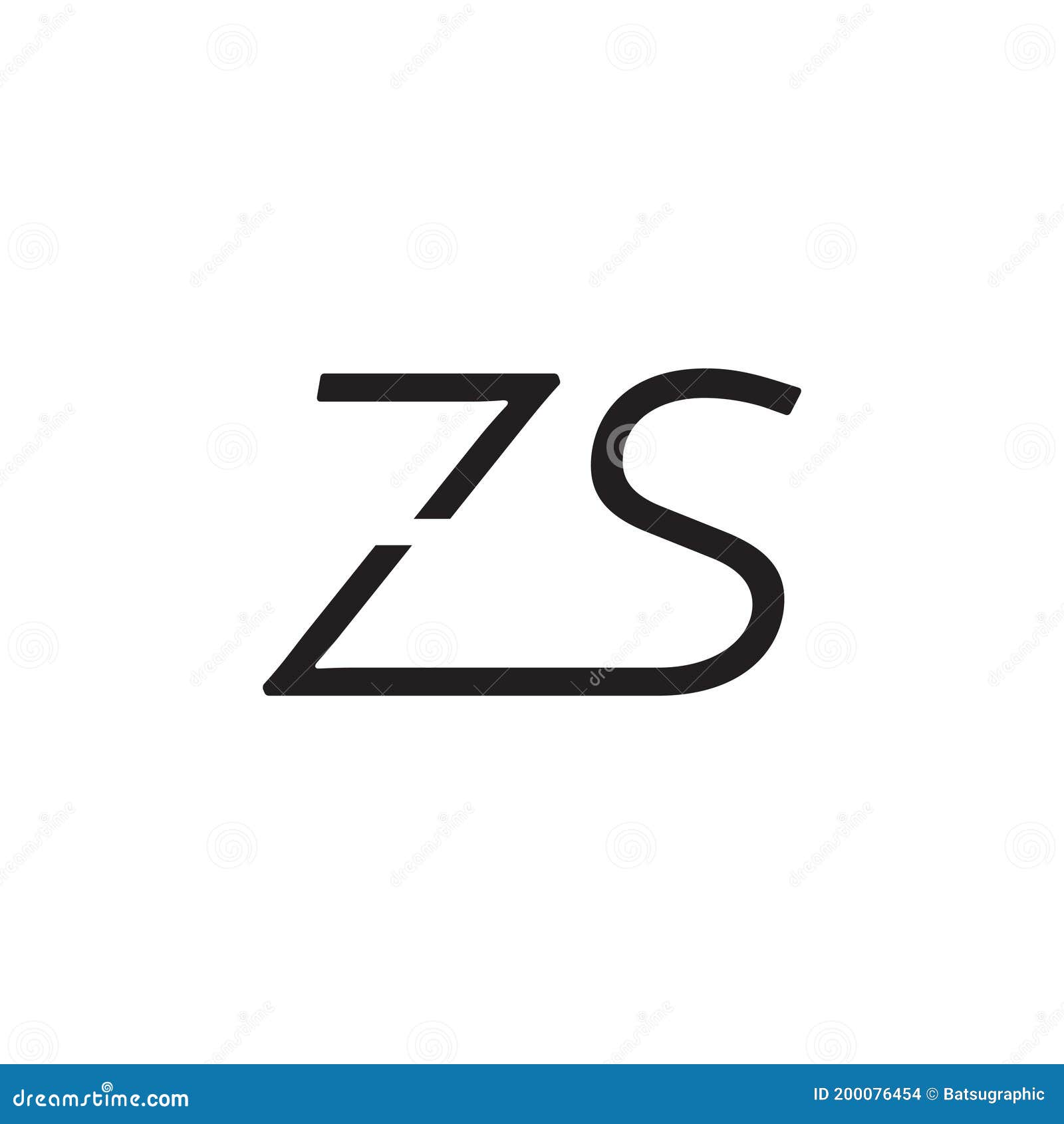 Zs Initial Letter Vector Logo Icon Stock Vector - Illustration of ...