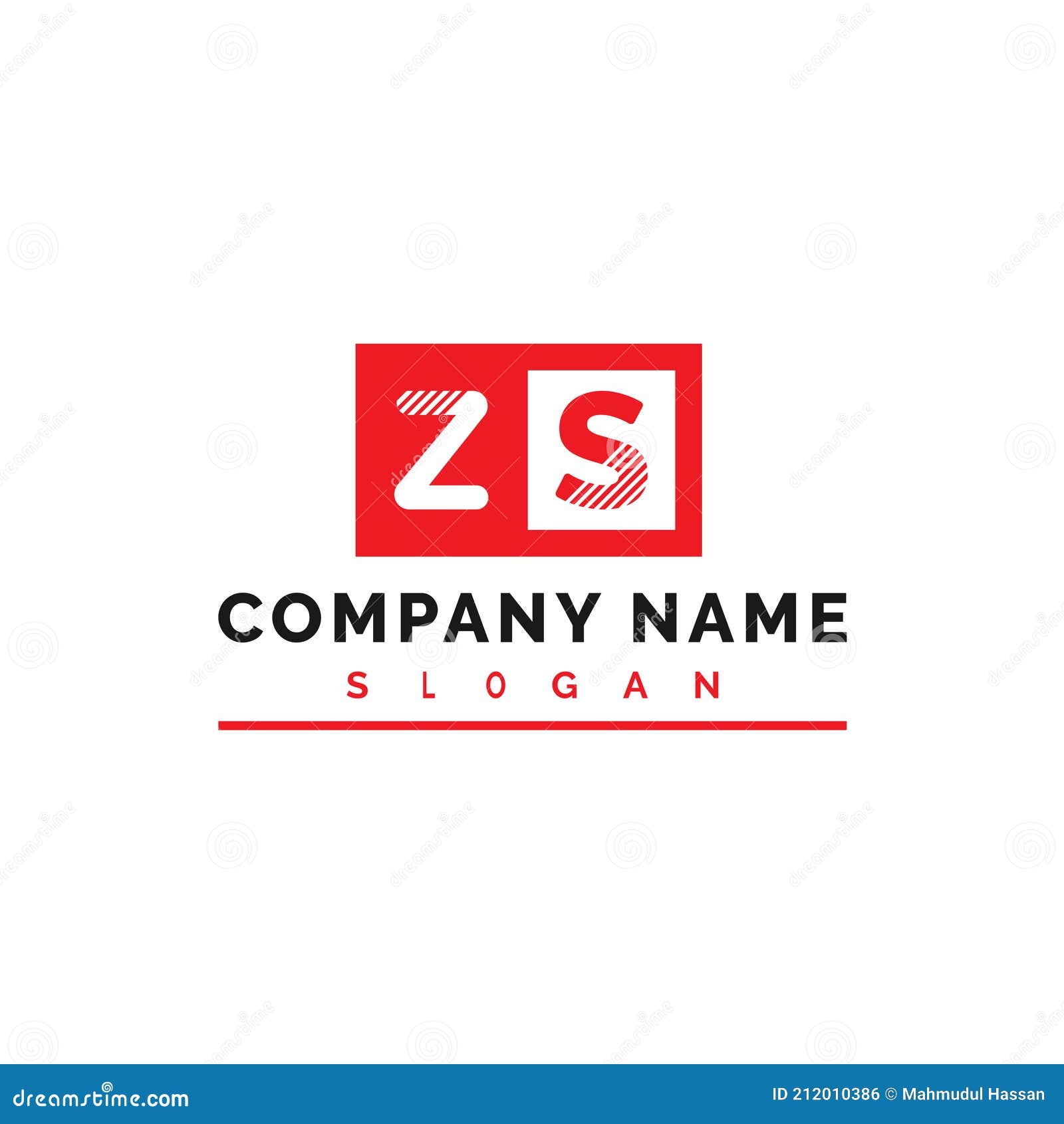 ZS Logo Design. ZS Letter Logo Vector Illustration - Vector Stock ...